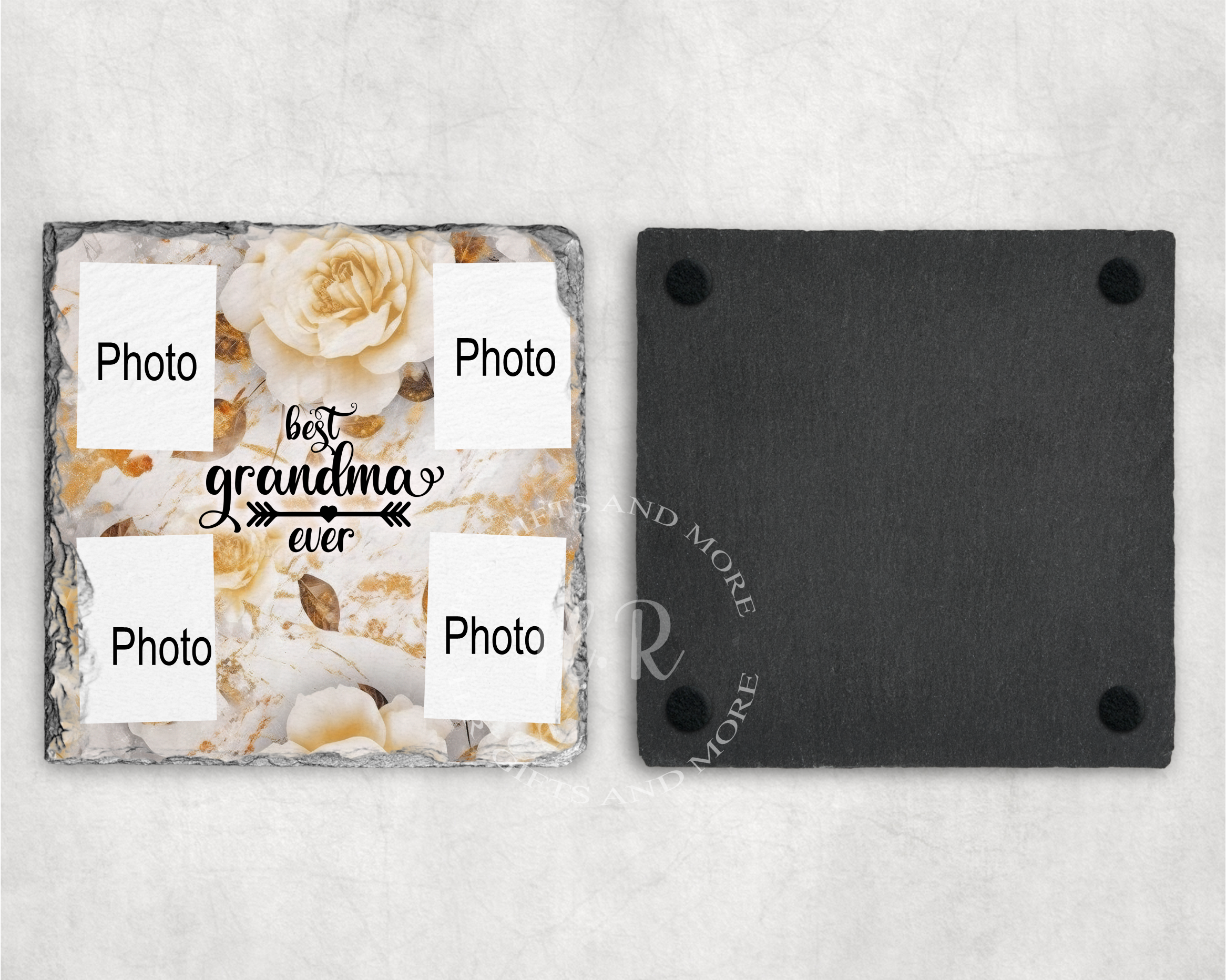 Personalised Best Grandma Ever Photo Coaster - Payhip