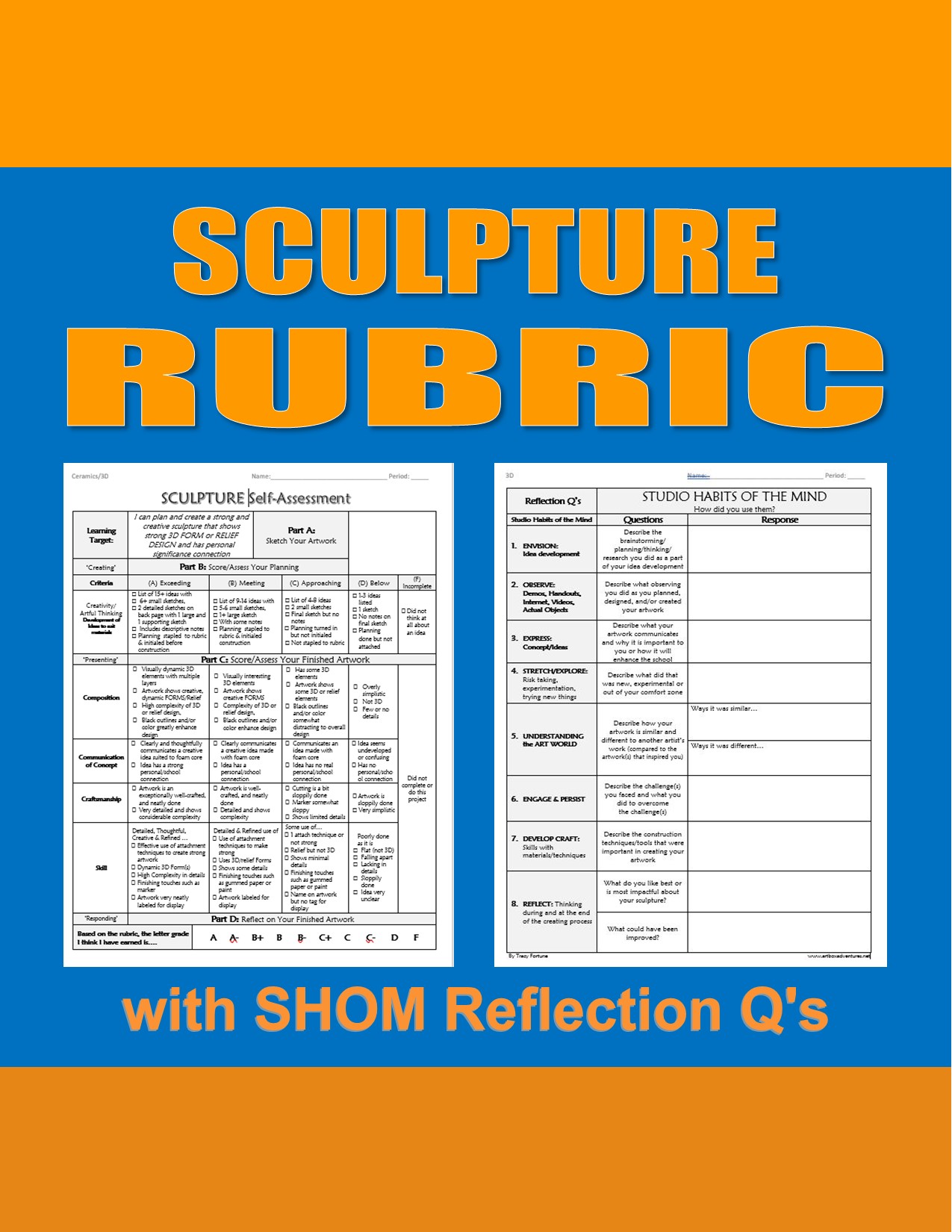 FREE SCULPTURE Rubric with Self-Reflection (SHOM Quetions) - Payhip