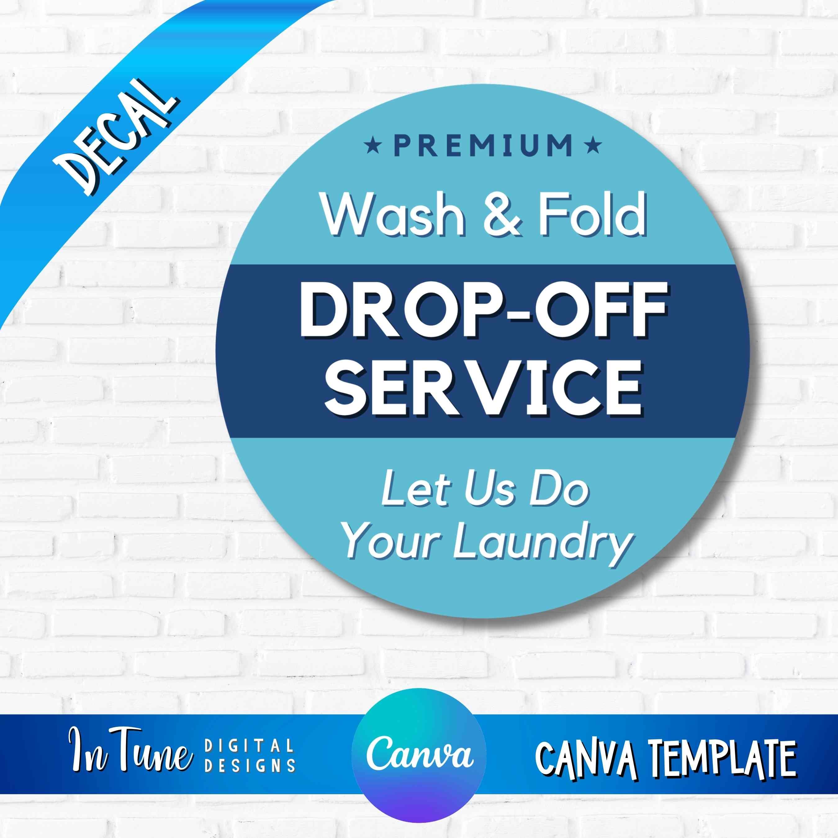 Wash & Fold Decal Template - Payhip