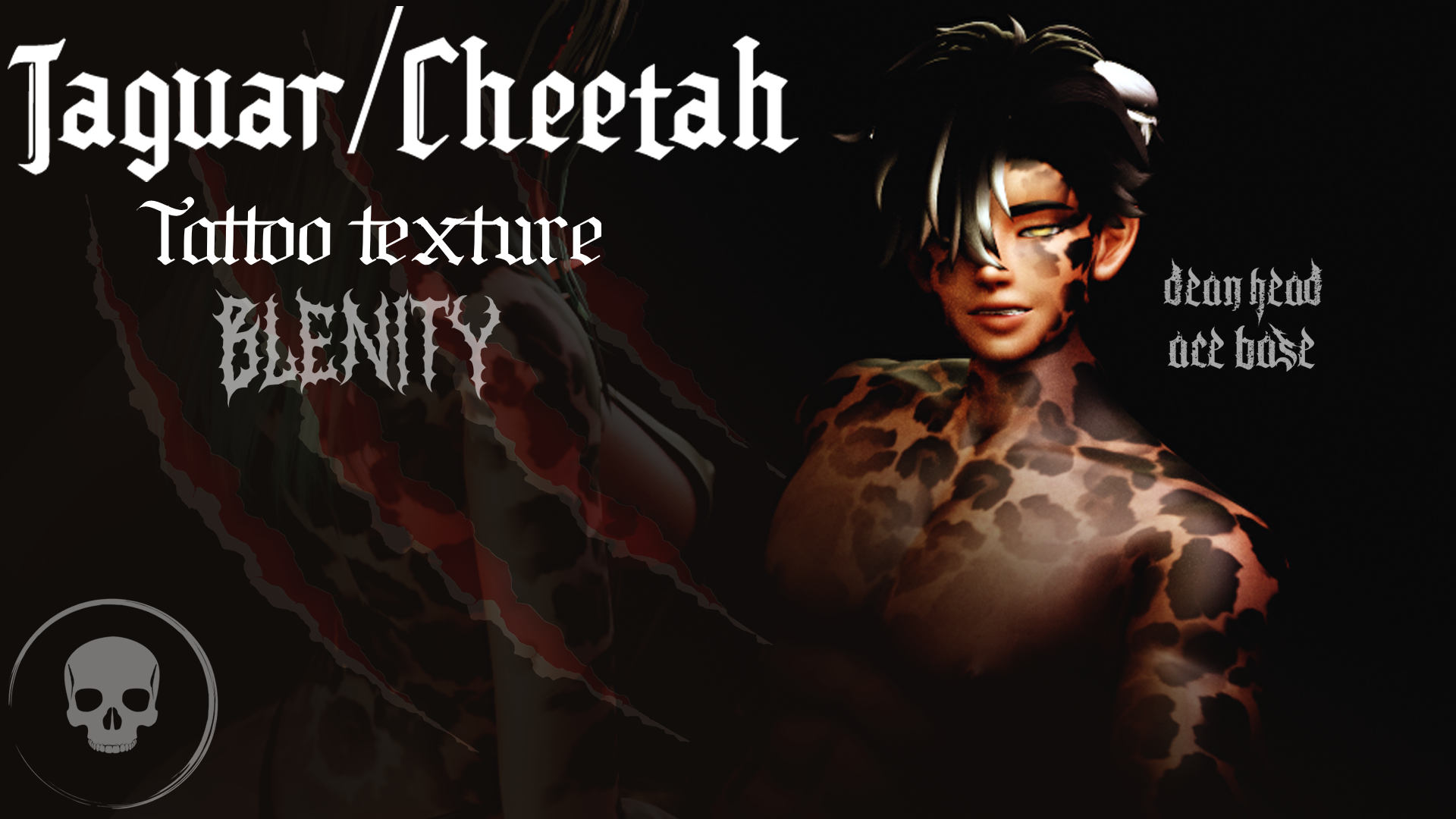 Jaguar/Cheetah print texture Acebasev3 Zinfit Deanhead - Payhip