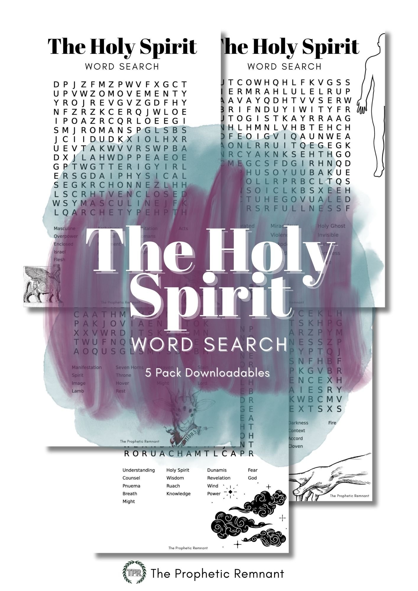 Holy Spirit Word Search 5/Pack - Payhip