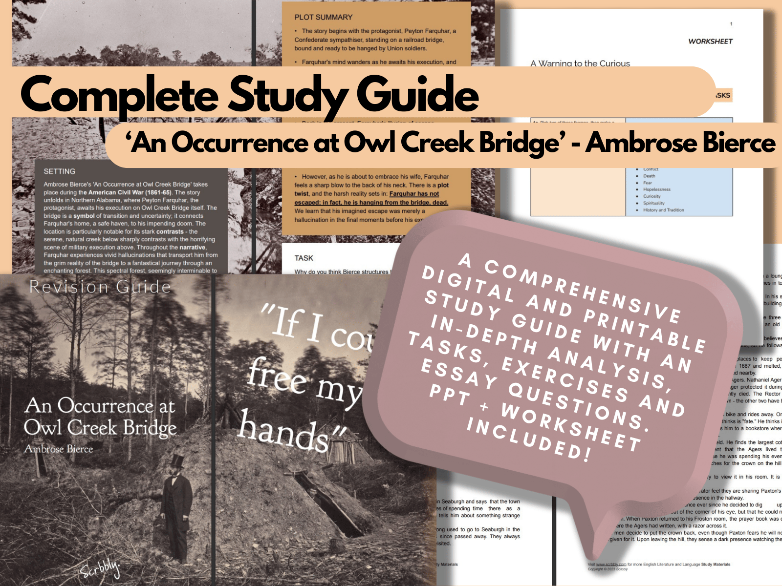 'An Occurrence at Owl Creek Bridge' by Ambrose Bierce - Study Guide ...