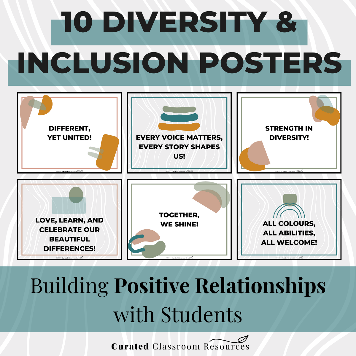 10 Diversity and Inclusion Posters — Building Positive Relationships ...