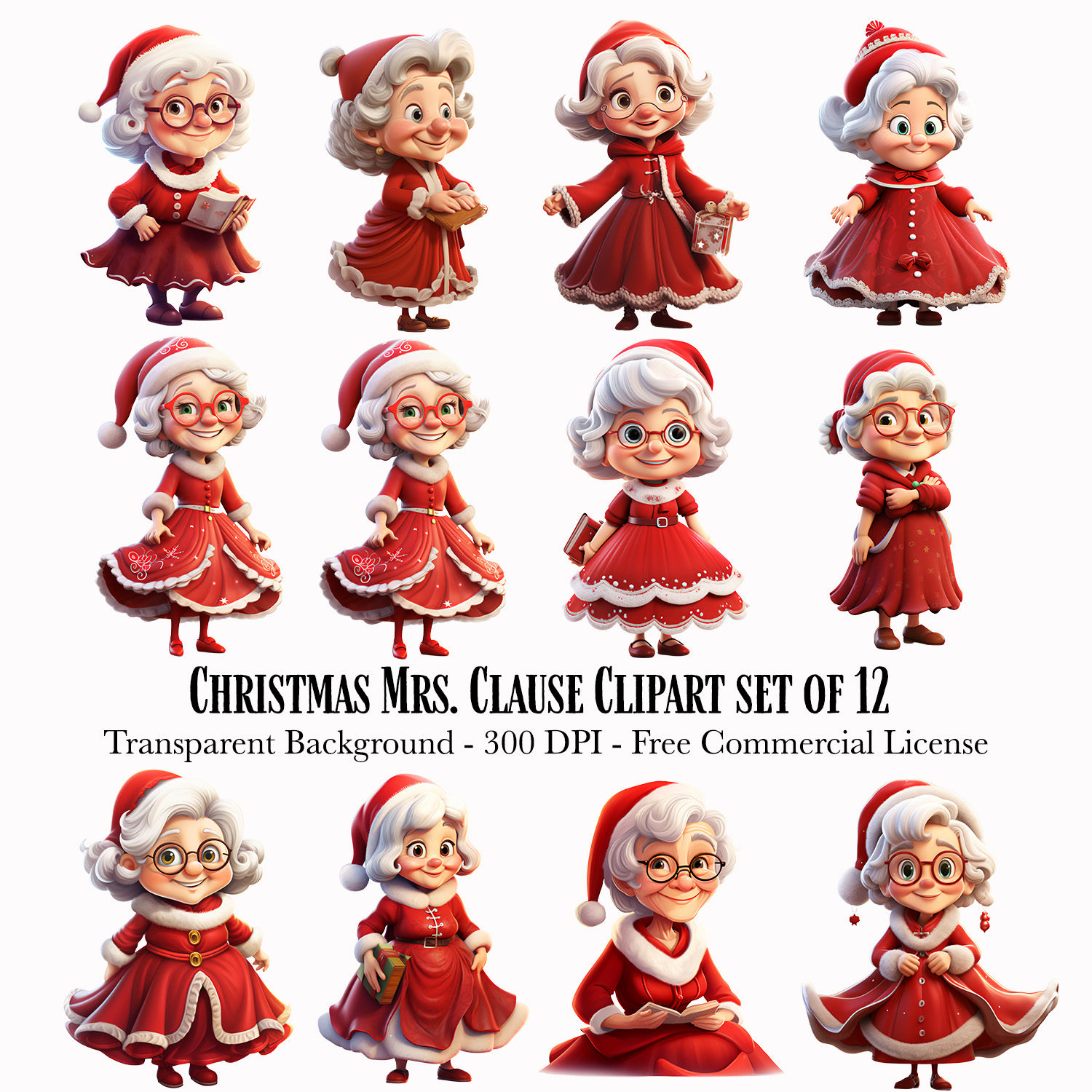 Christmas Elf Clipart Set Of 12 - Payhip