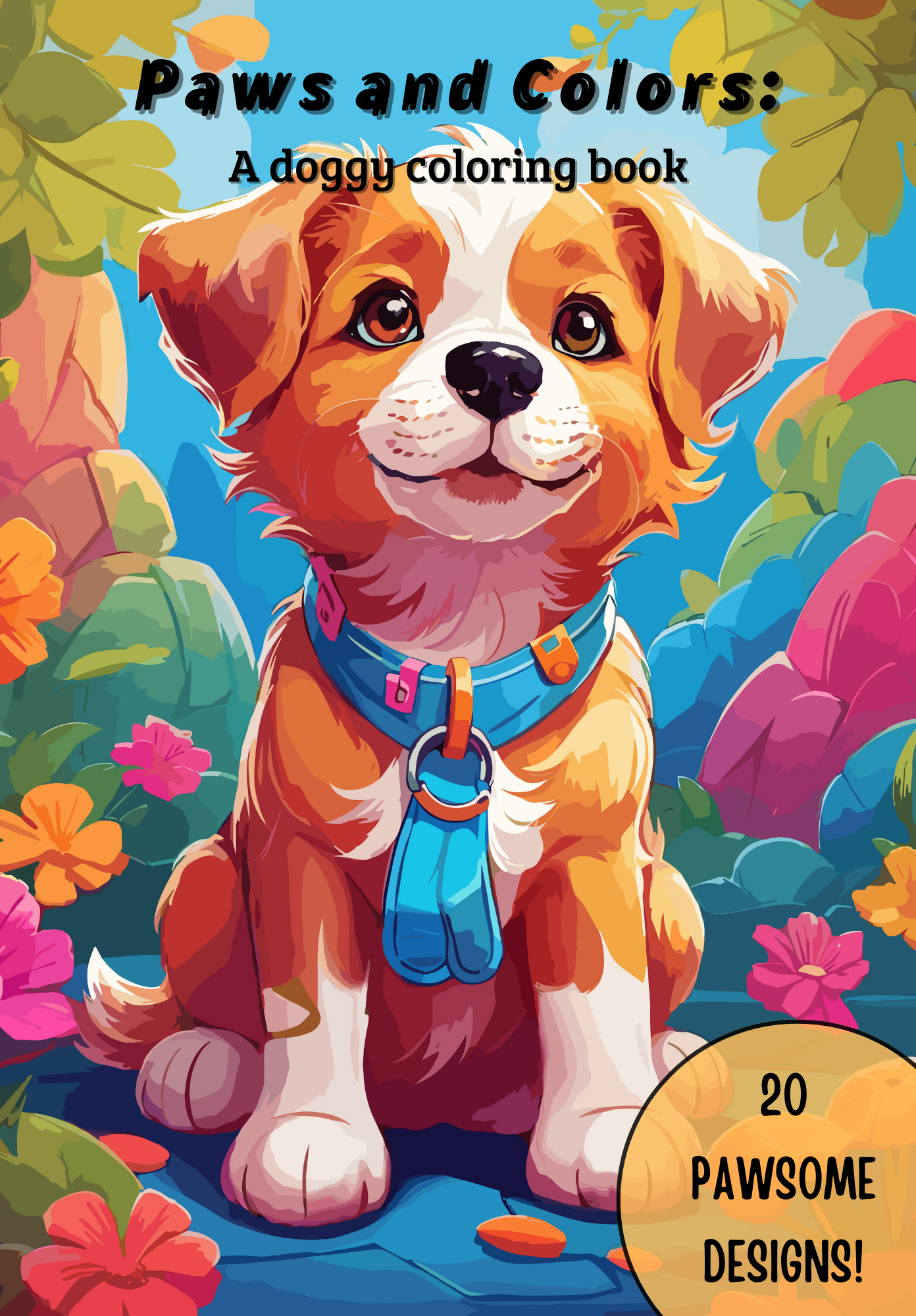 Paws and Colors: A Doggy Coloring Book For Kids, 20 Pages - Payhip