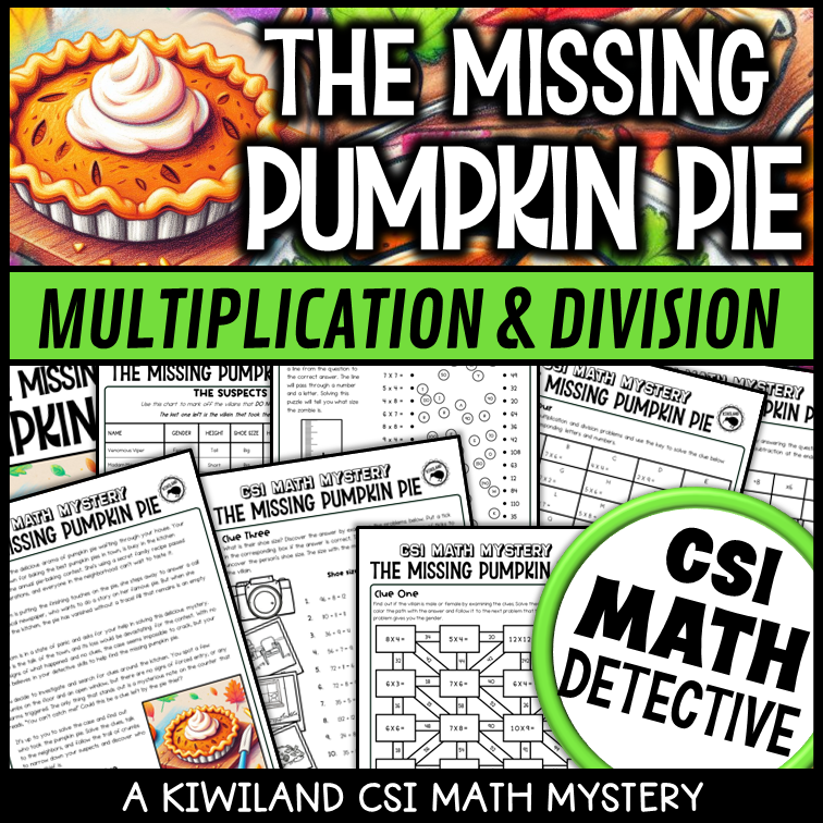 Multiplication and Division CSI Math Mystery Detective The Missing ...
