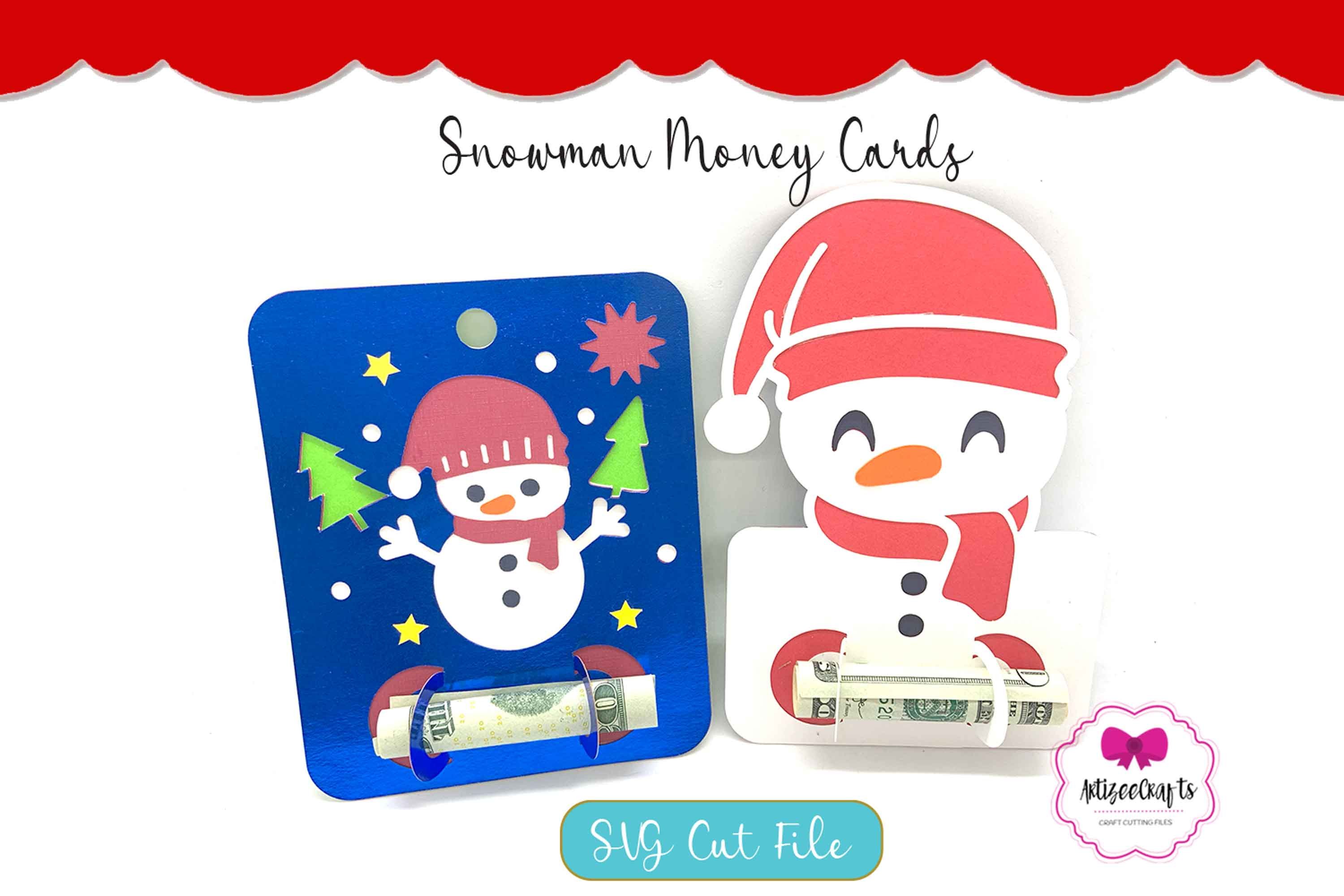 Snowman Money Gift Card, Christmas Money Card Cut File - Payhip