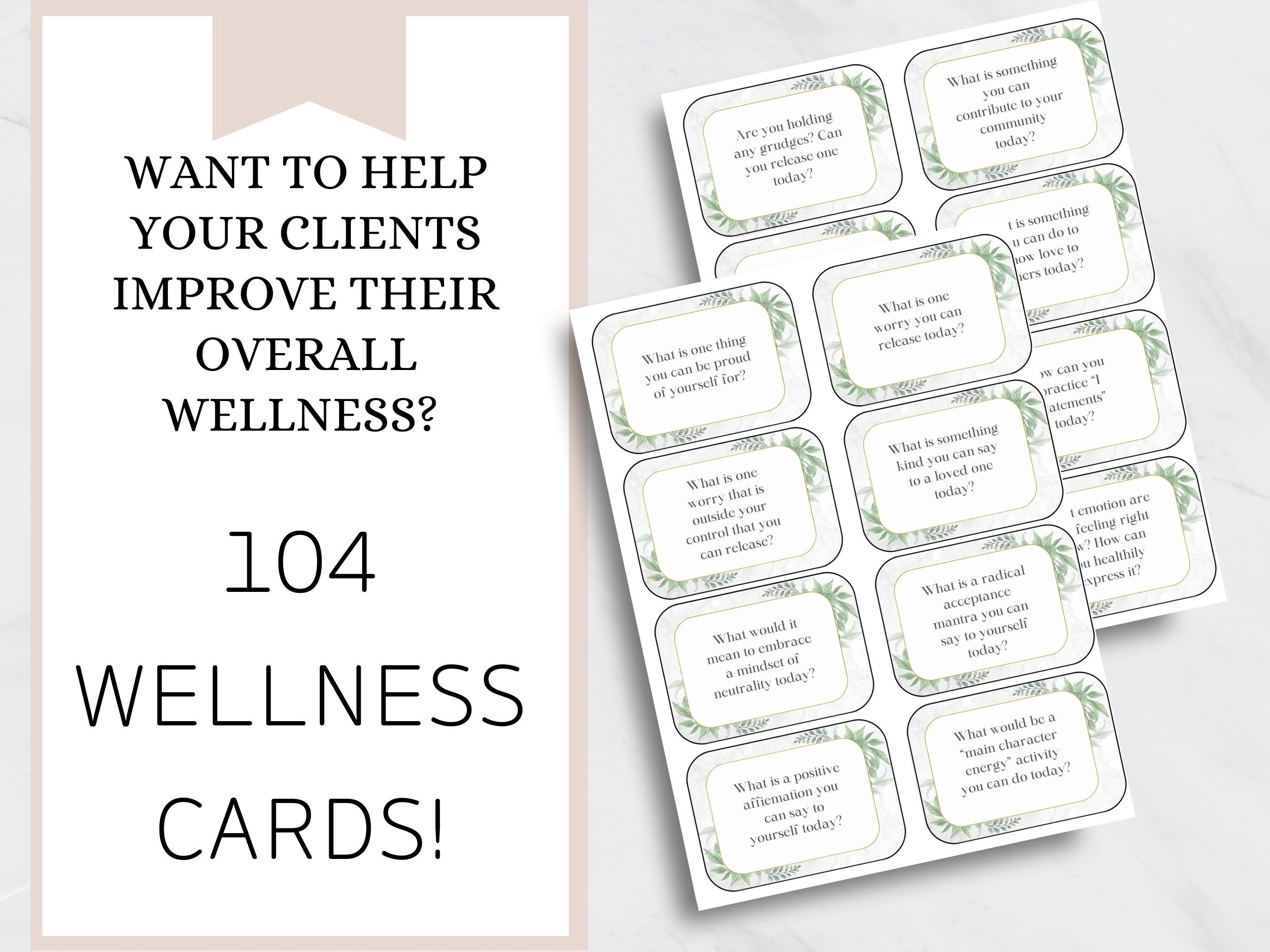 104 Daily Wellness Cards - Payhip
