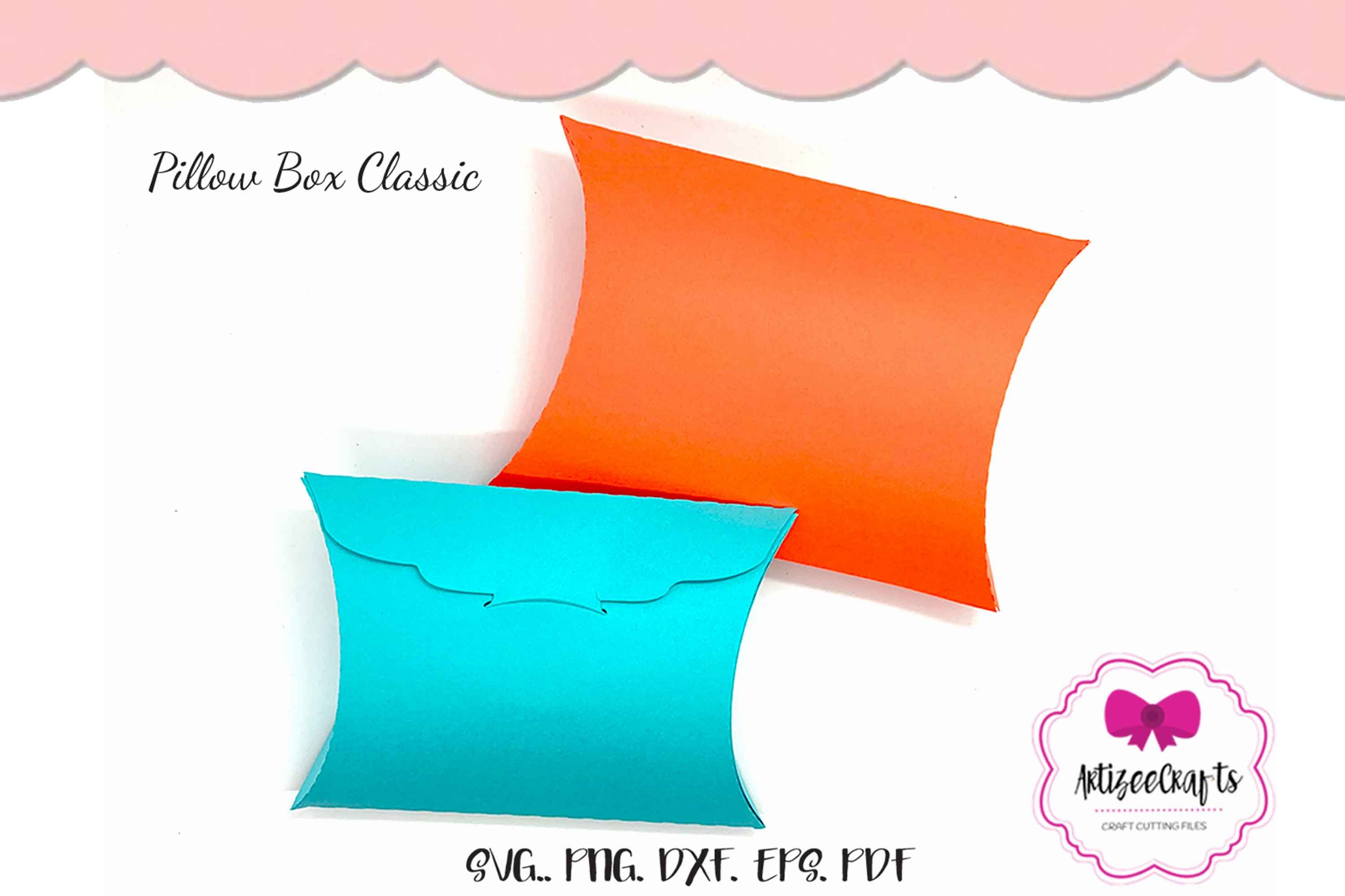 Pillow Box Classic|Pillow Gift Box I Pillow Paper Cut DIY - Payhip