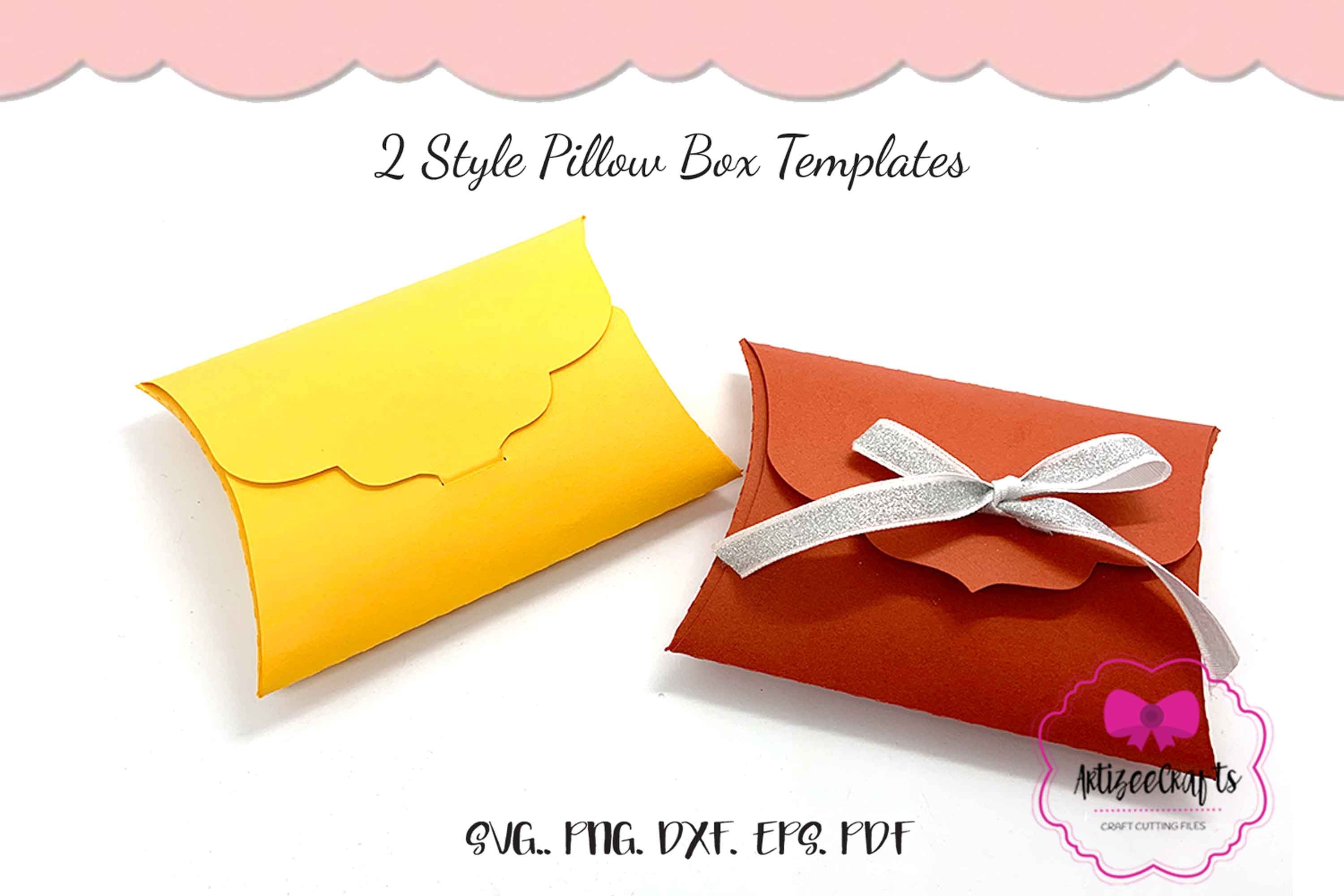 Pillow Box|Pillow Gift Box I Pillow Paper Cut DIY Printable - Payhip