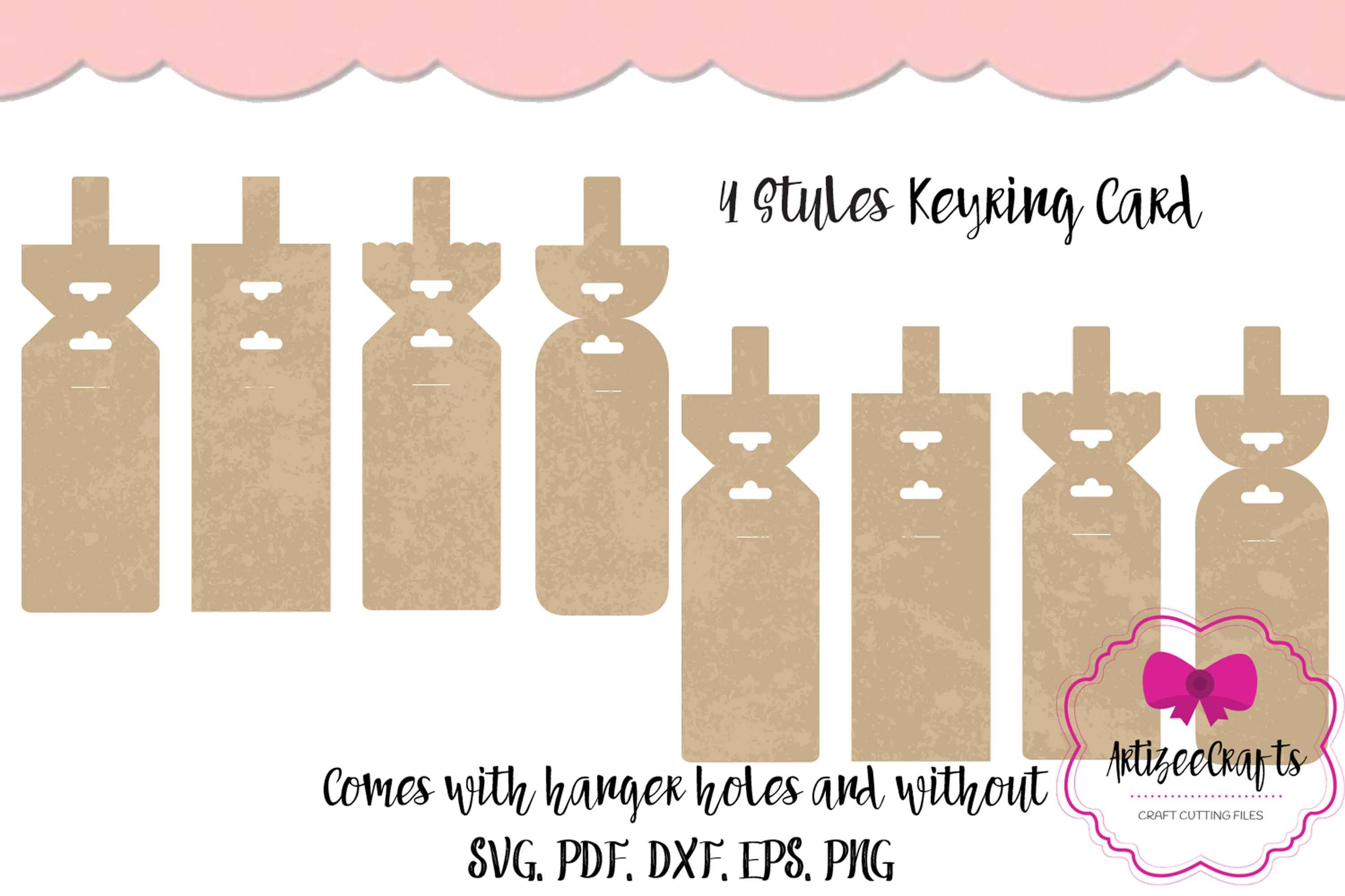 4 Styles Key Fob Display Card|Keychain Card|Cricut Card - Payhip