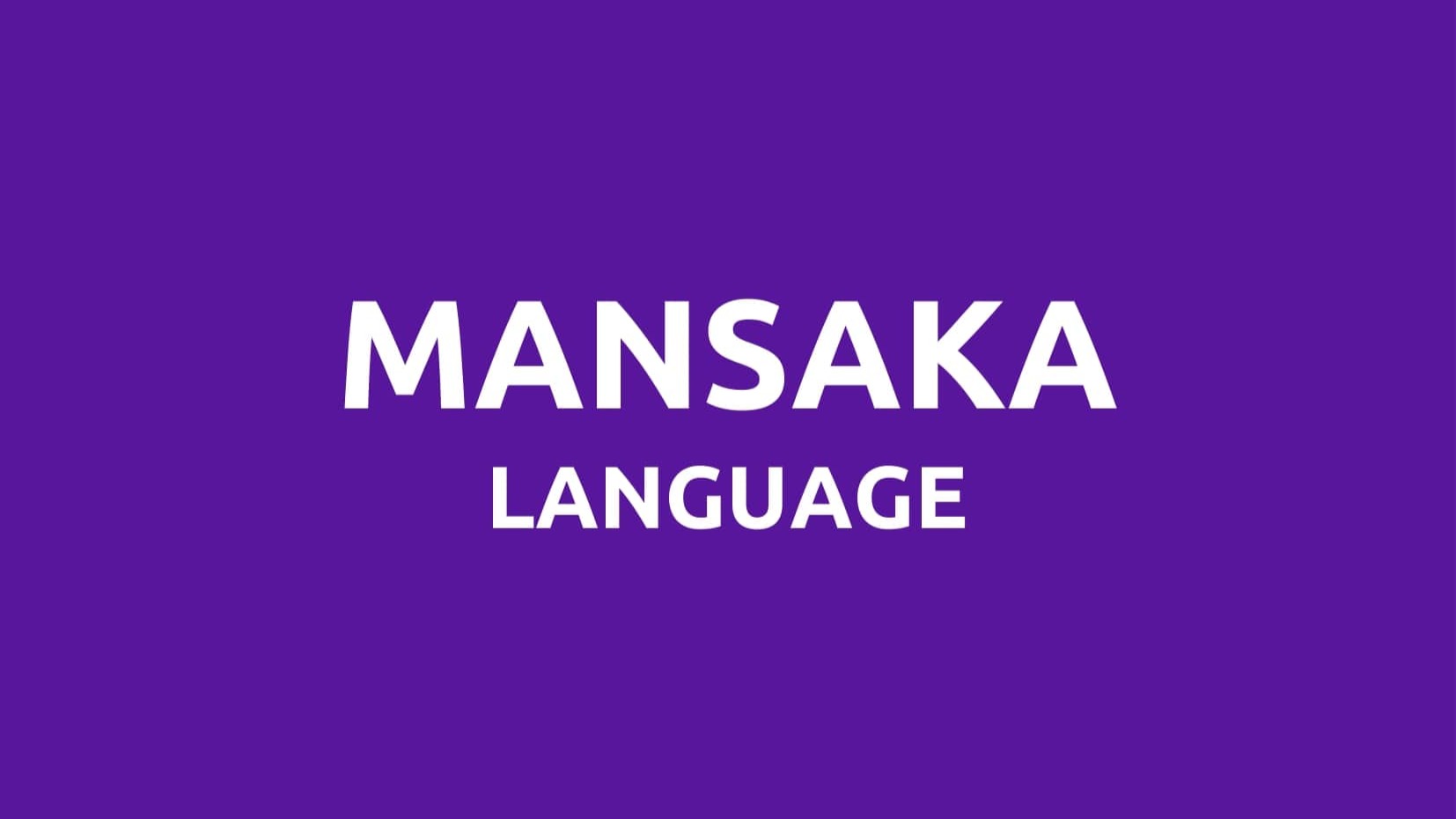MULTI LINGUIS - Mansaka - Payhip