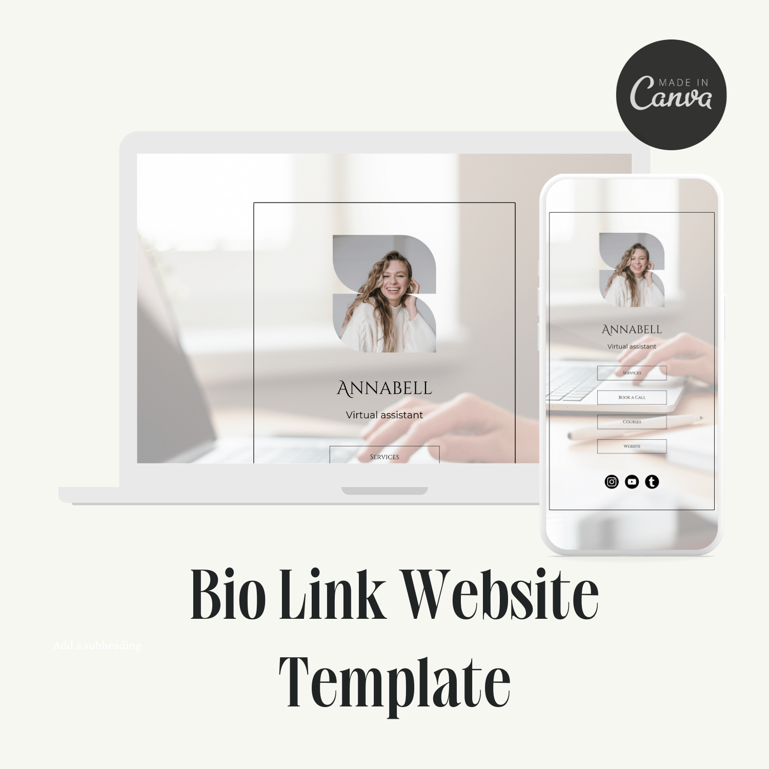 Instagram Bio Link Template | Bio Link Website Template | Instagram Bio ...