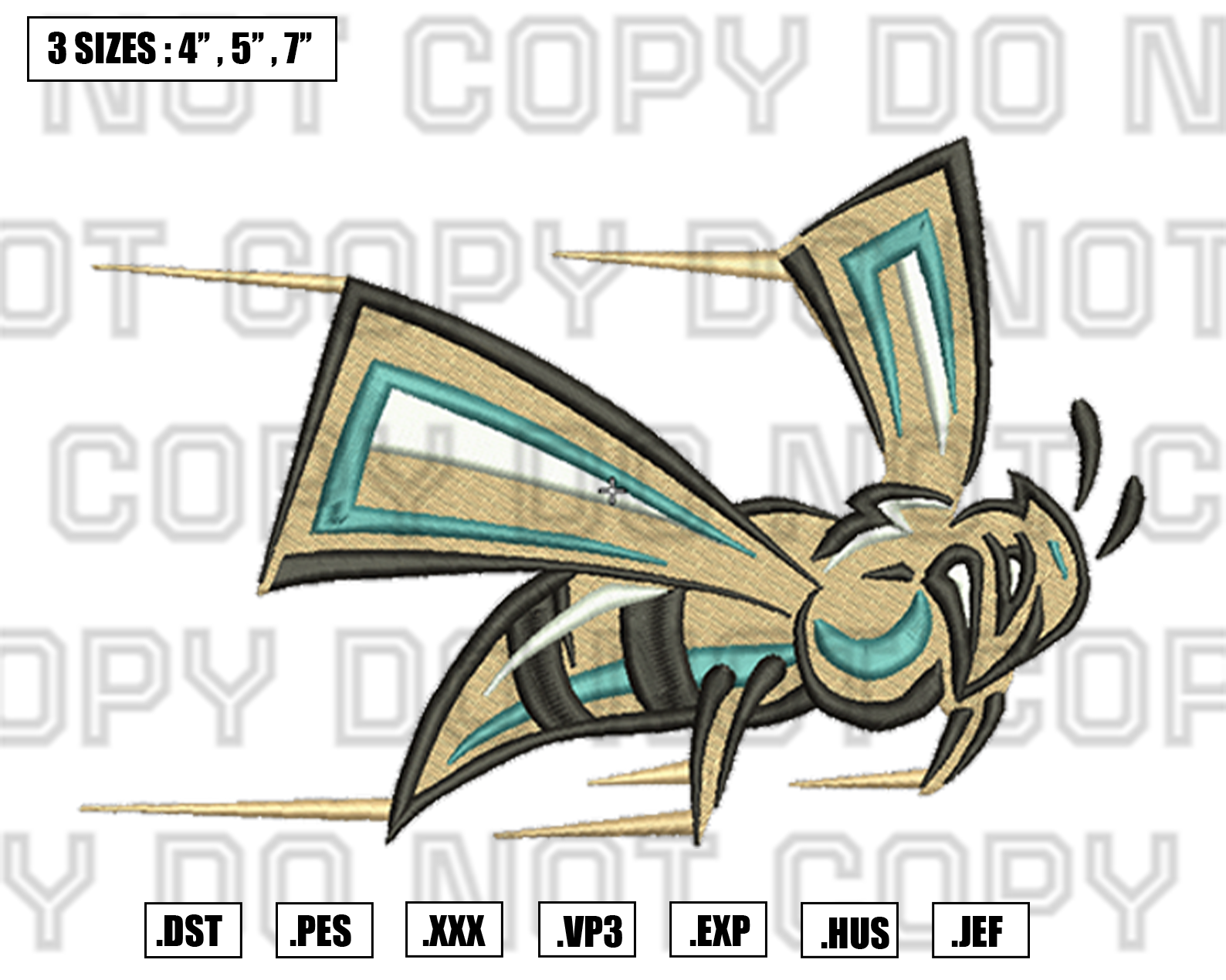 Sacramento State Hornets Mascot Embroidery Design, NFL Embroidery Files ...
