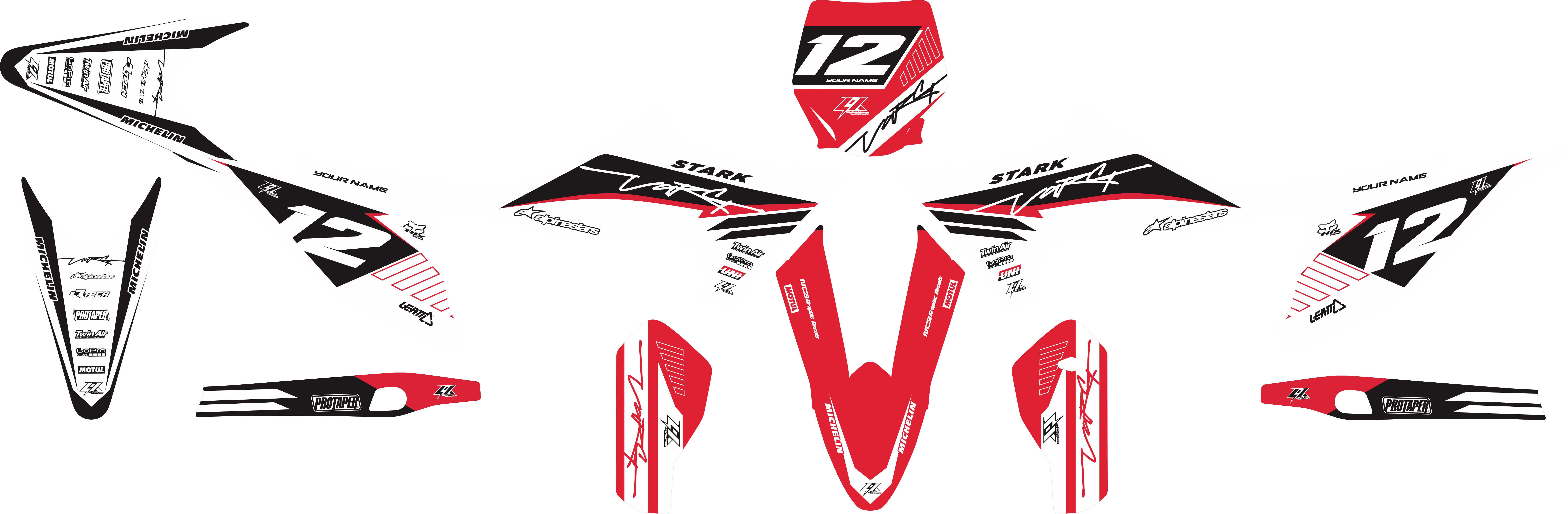 "Editable STARK VARG FUTURE E-Bike Graphics for Custom Decal Printing"