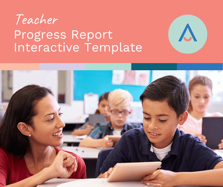 Teacher Progress Report Interactive Template - Payhip