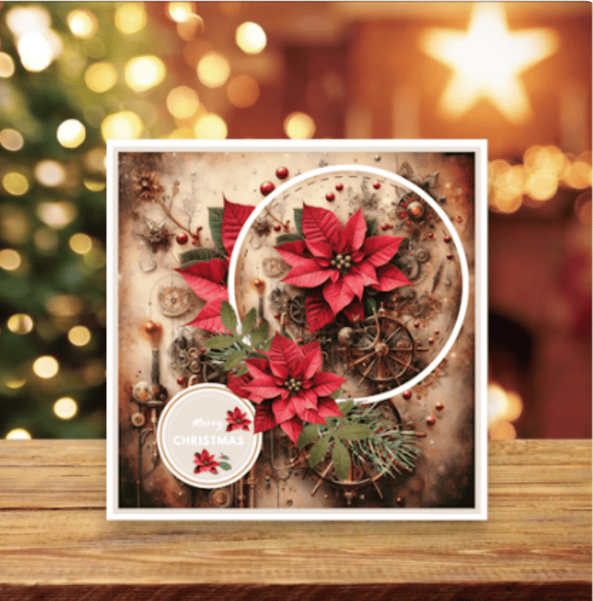 Have a Very Merry SteamPunk Christmas Cardmaking digital download - 4 8 ...