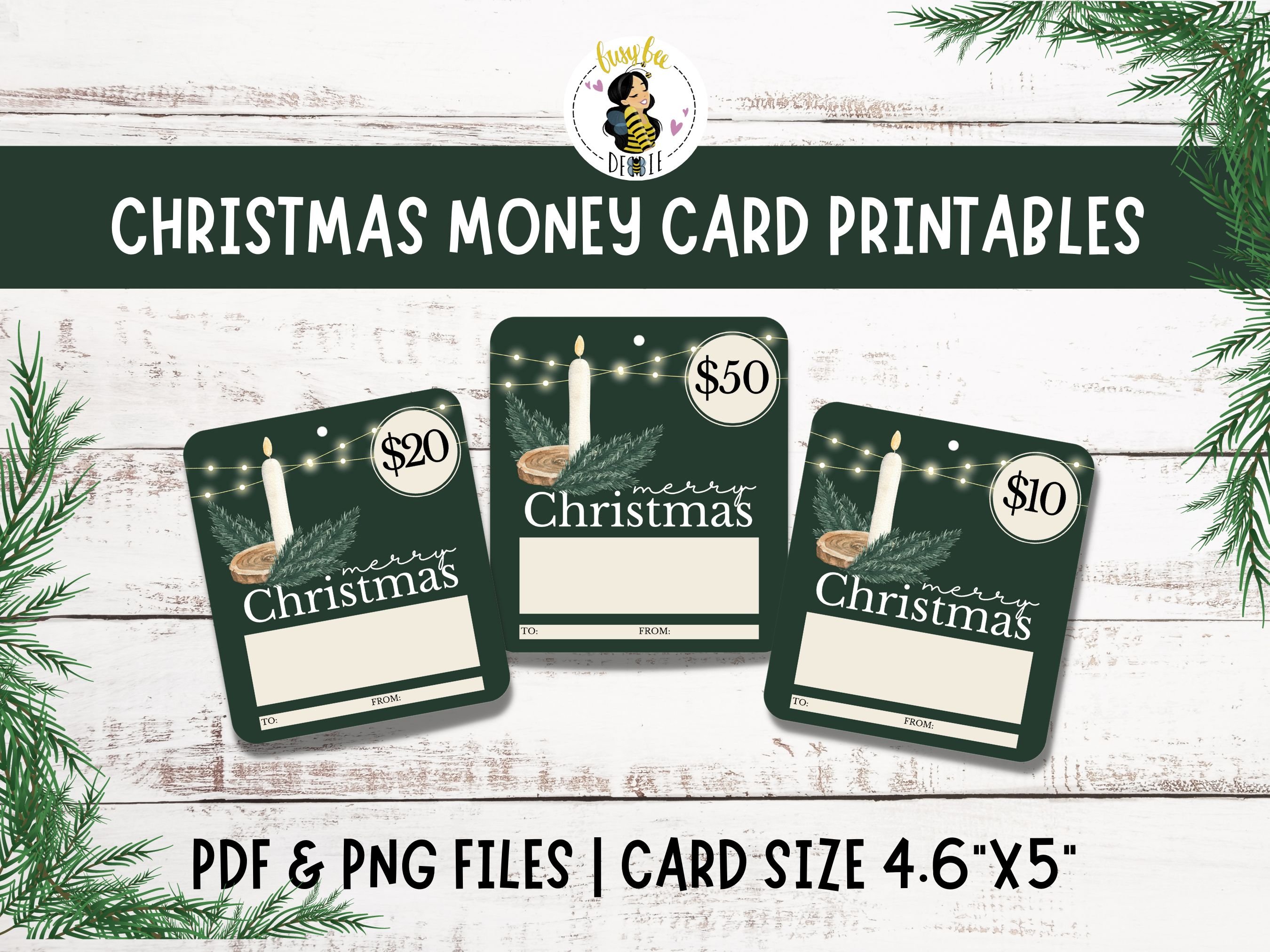 Printable Santa Postcard | Christmas Gift Card Holder | Easy Christmas ...