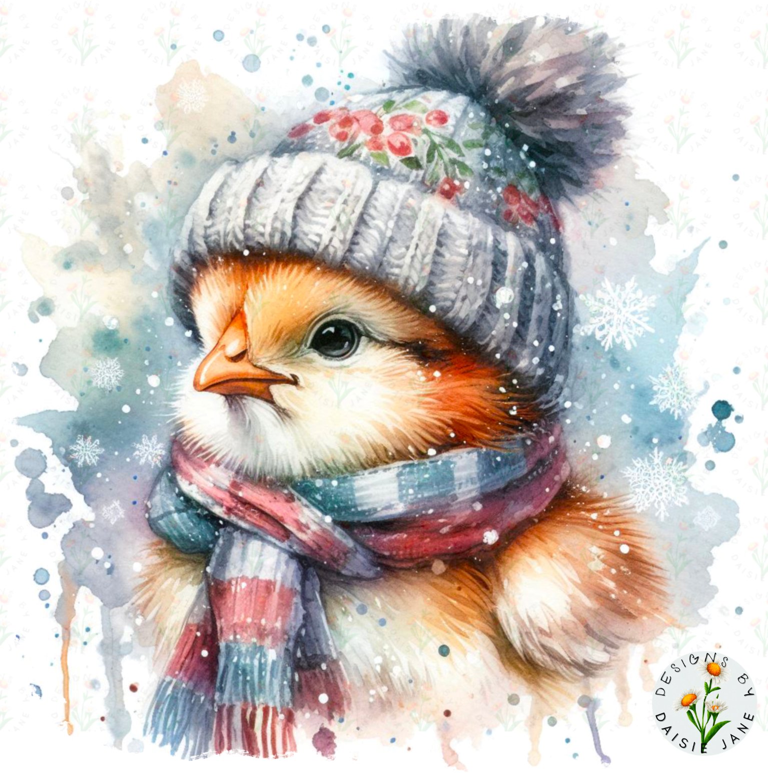 Cute Bobble Hat Baby Chicken - Payhip