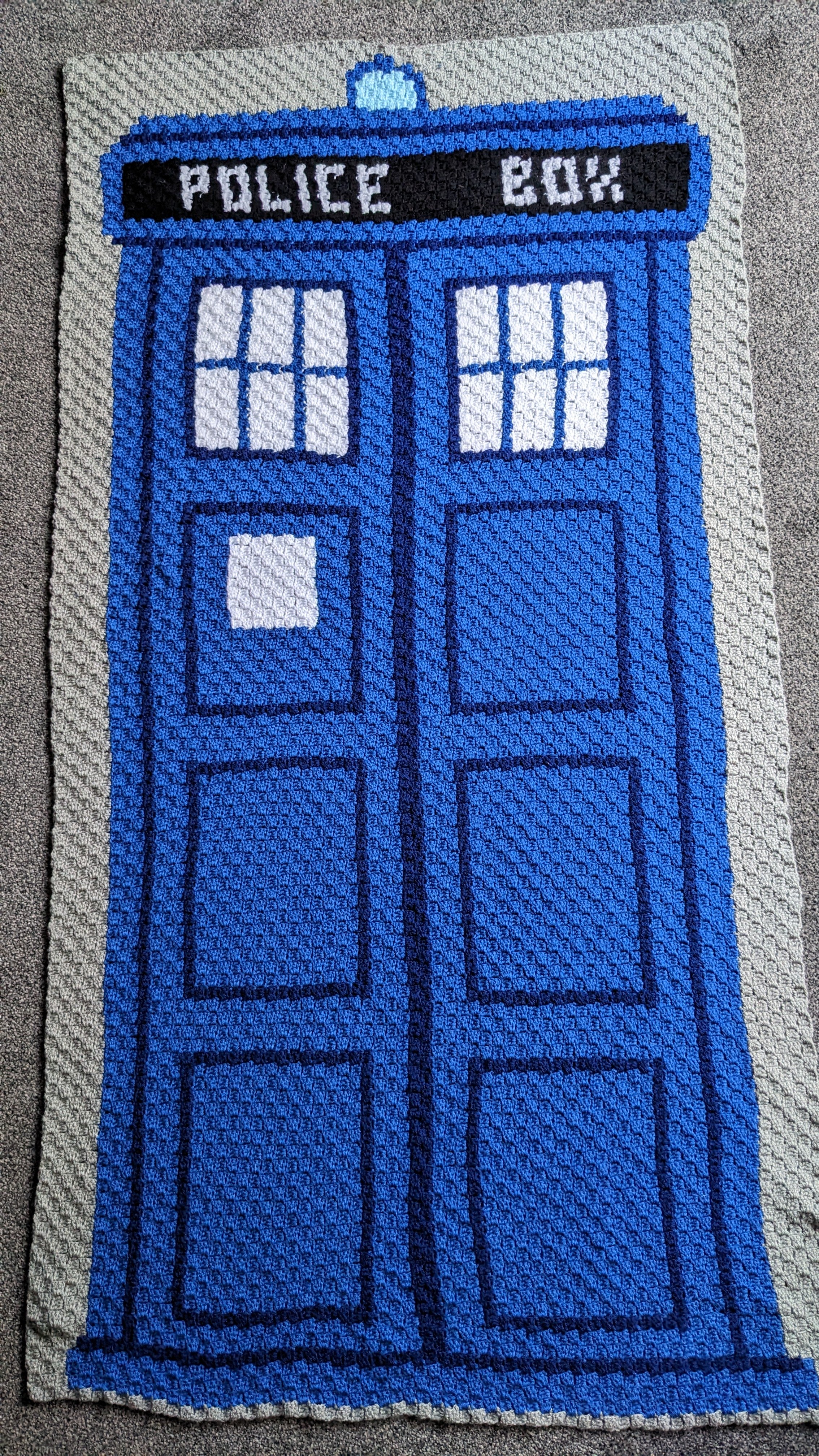Tardis Crochet Blanket Pattern - Payhip