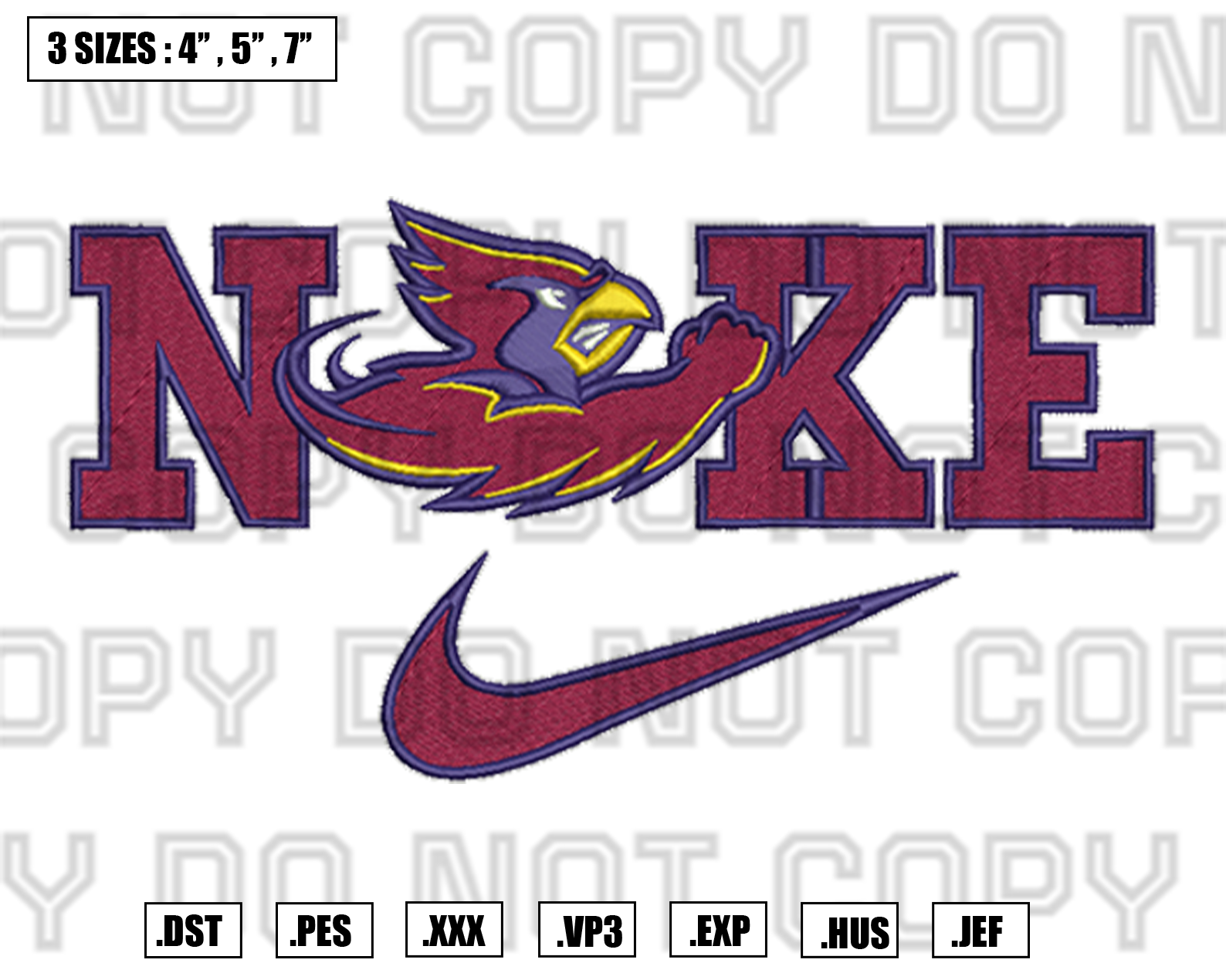 Nike Iowa State Cyclones Embroidery Designs, NFL Embroidery Design File ...