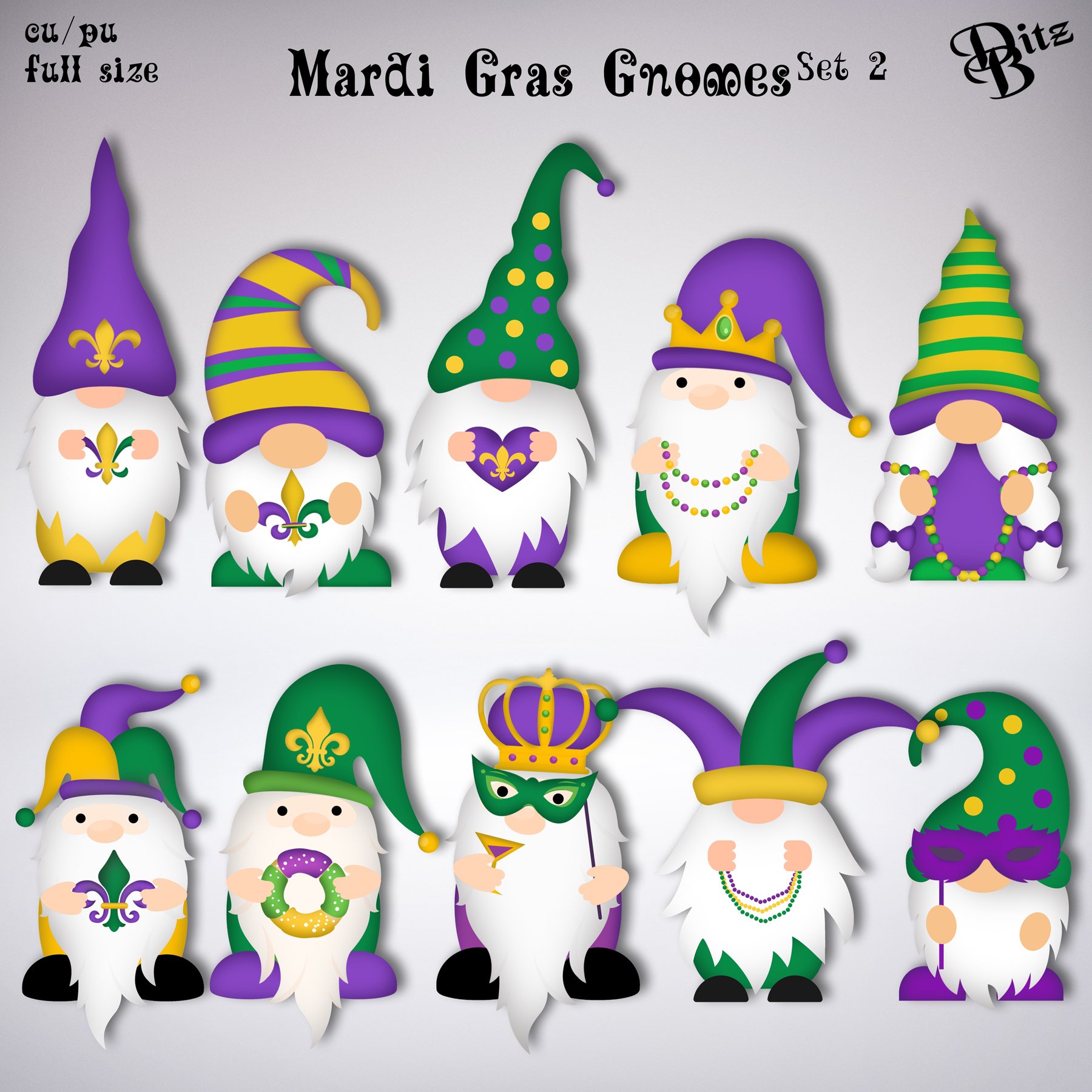 Mardi Gras Gnomes Set 2 - Payhip
