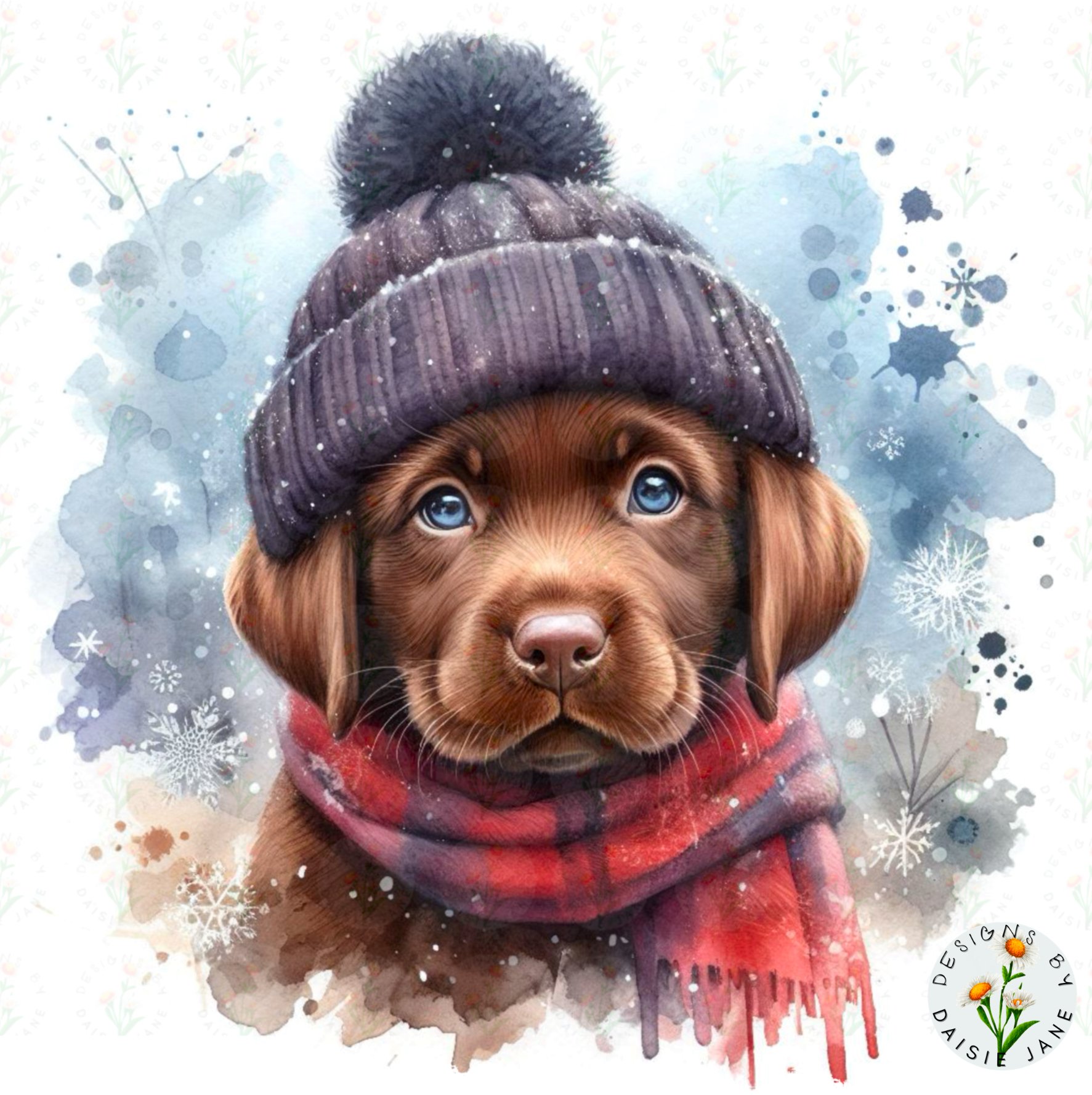 Cute Bobble Hat Baby Brown Labrador - Payhip