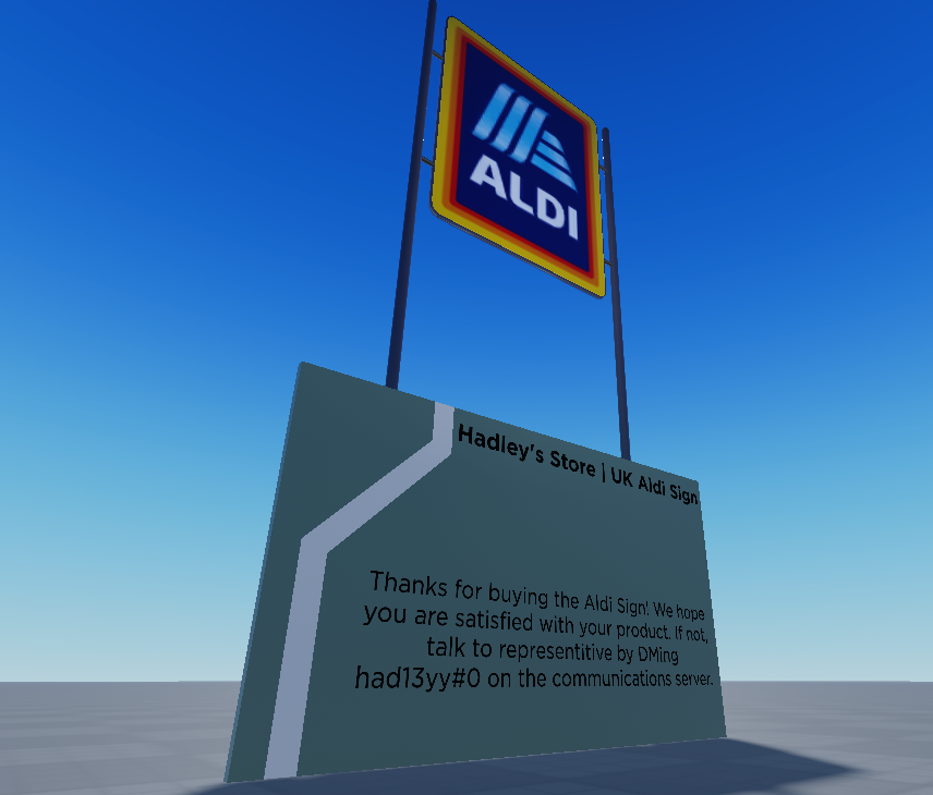 UK Roblox Aldi Sign - Payhip