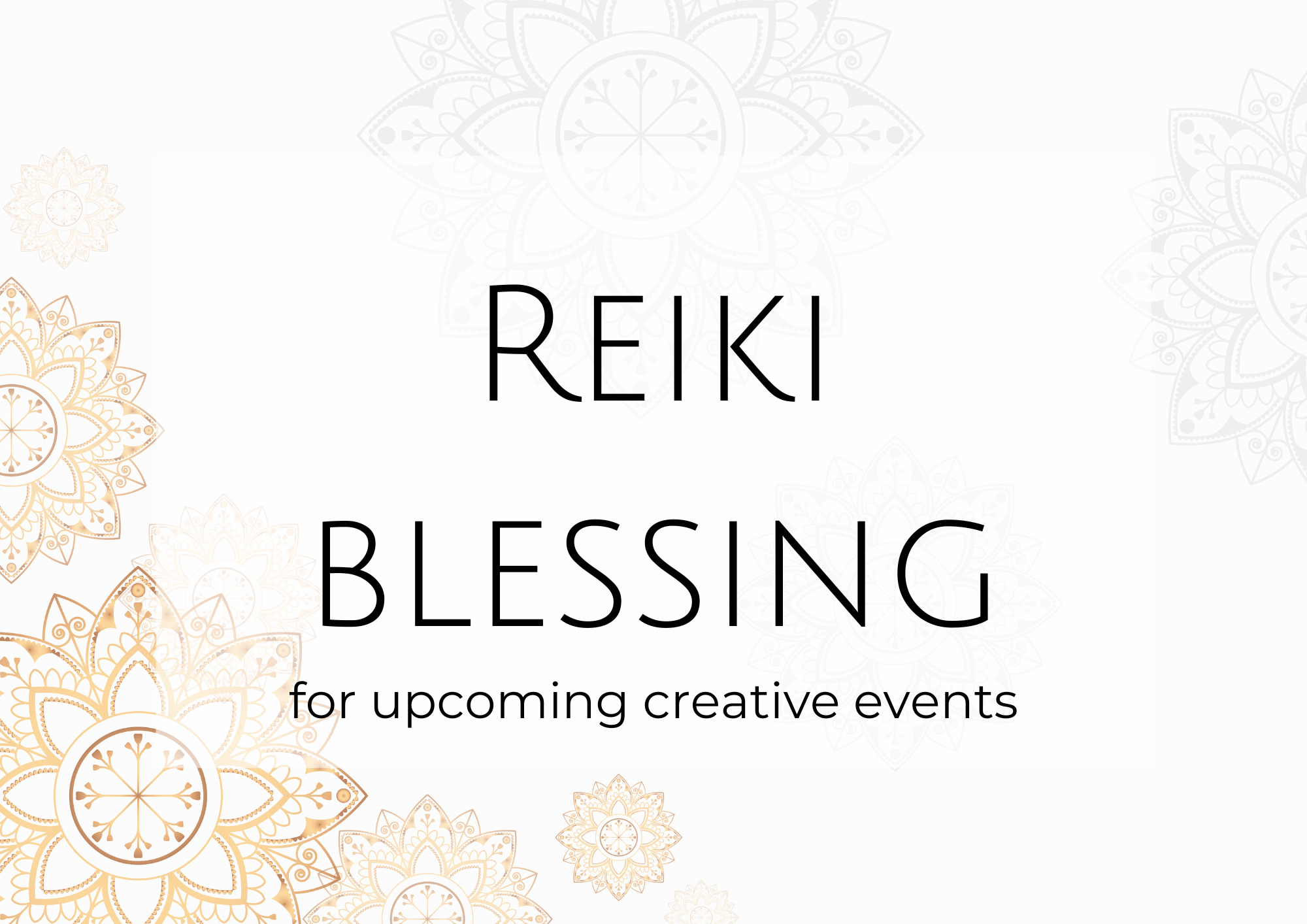 Reiki blessing for upcoming creative events - Payhip