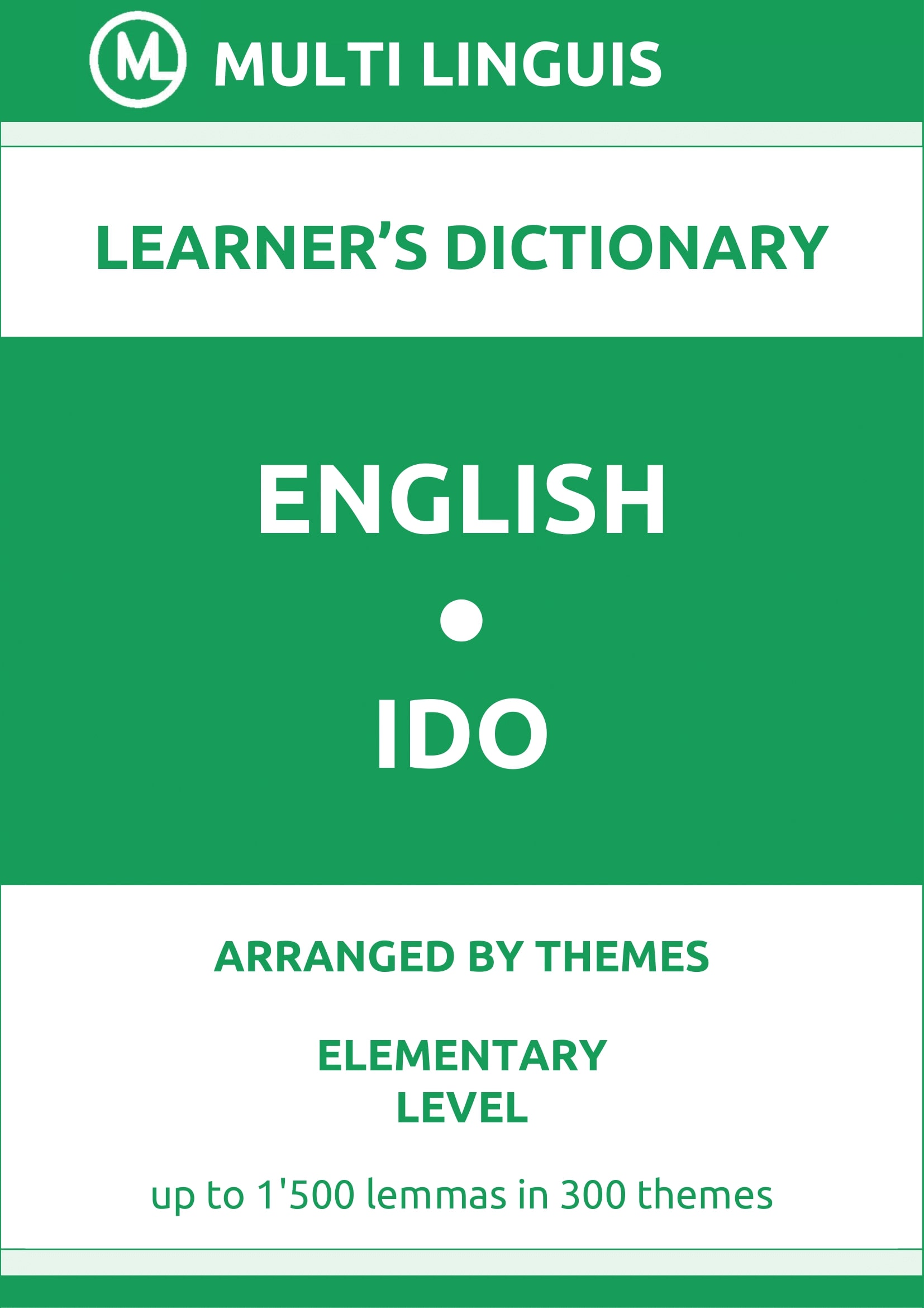 English-Ido Learner’s Dictionary (Arranged by Themes, Elementary Level ...