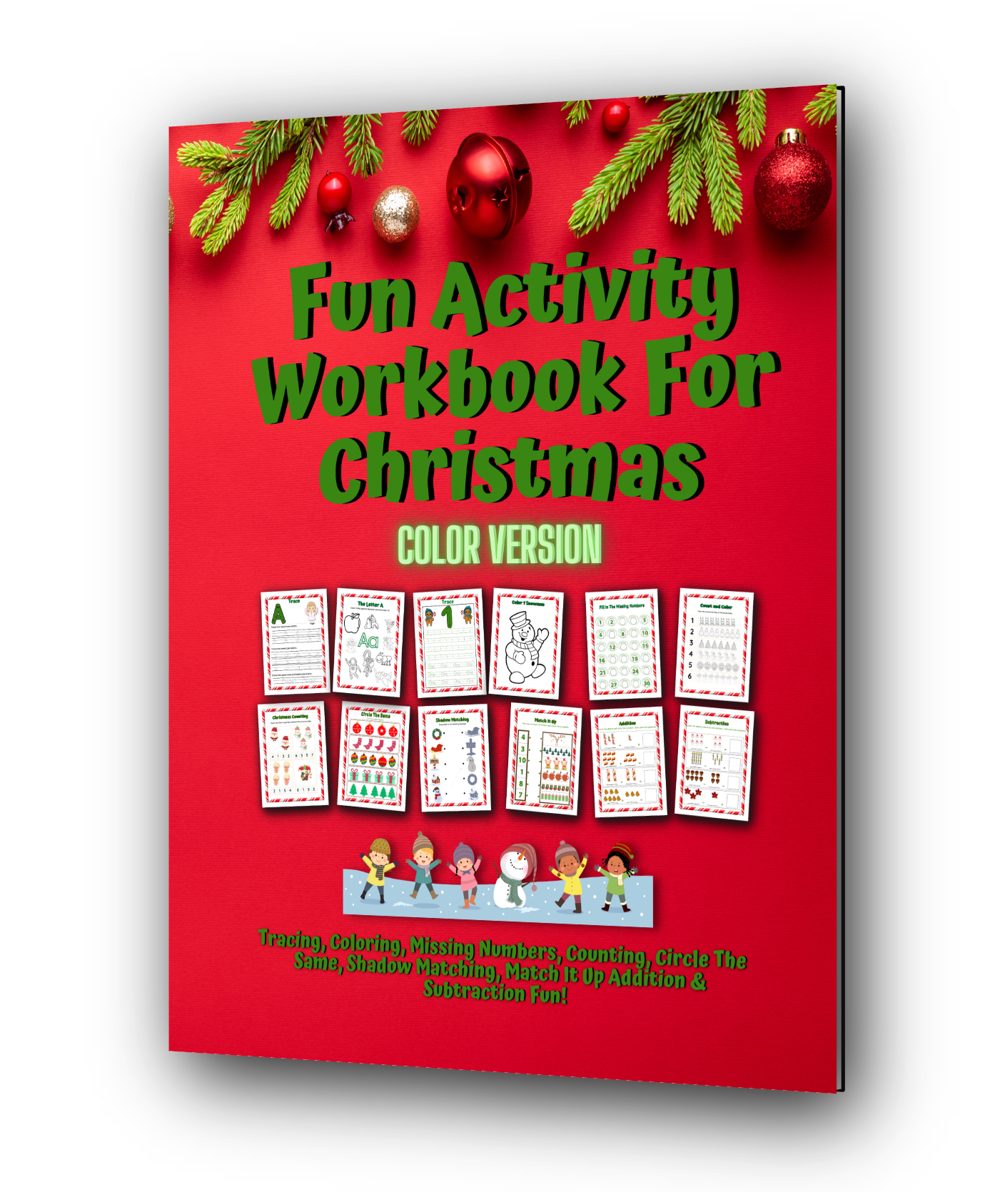 Fun Activity Workbook For Christmas is a Christmas activity book for ...