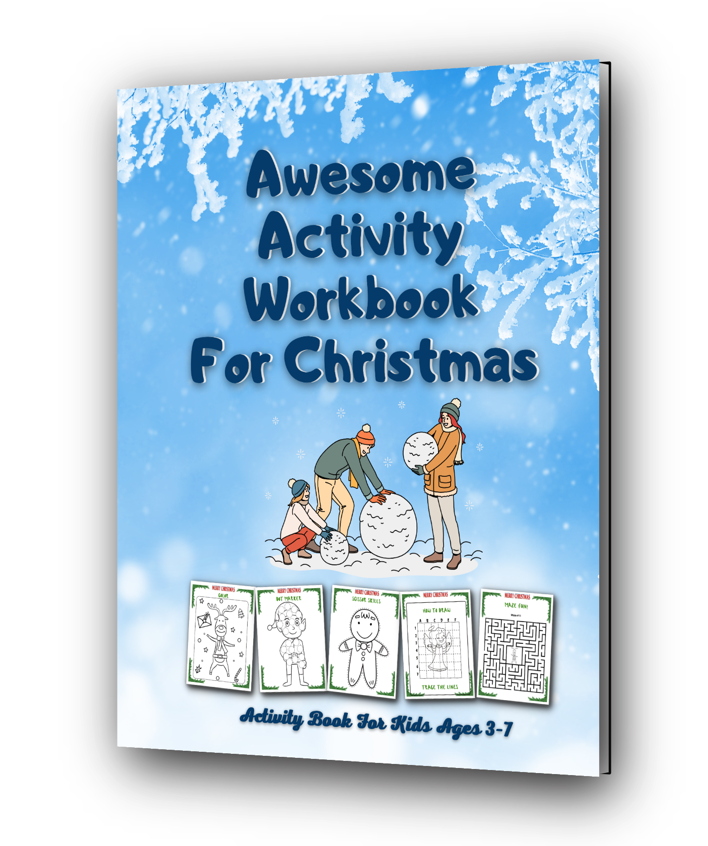 Awesome Activity Workbook For Christmas has Christmas Coloring Pages ...