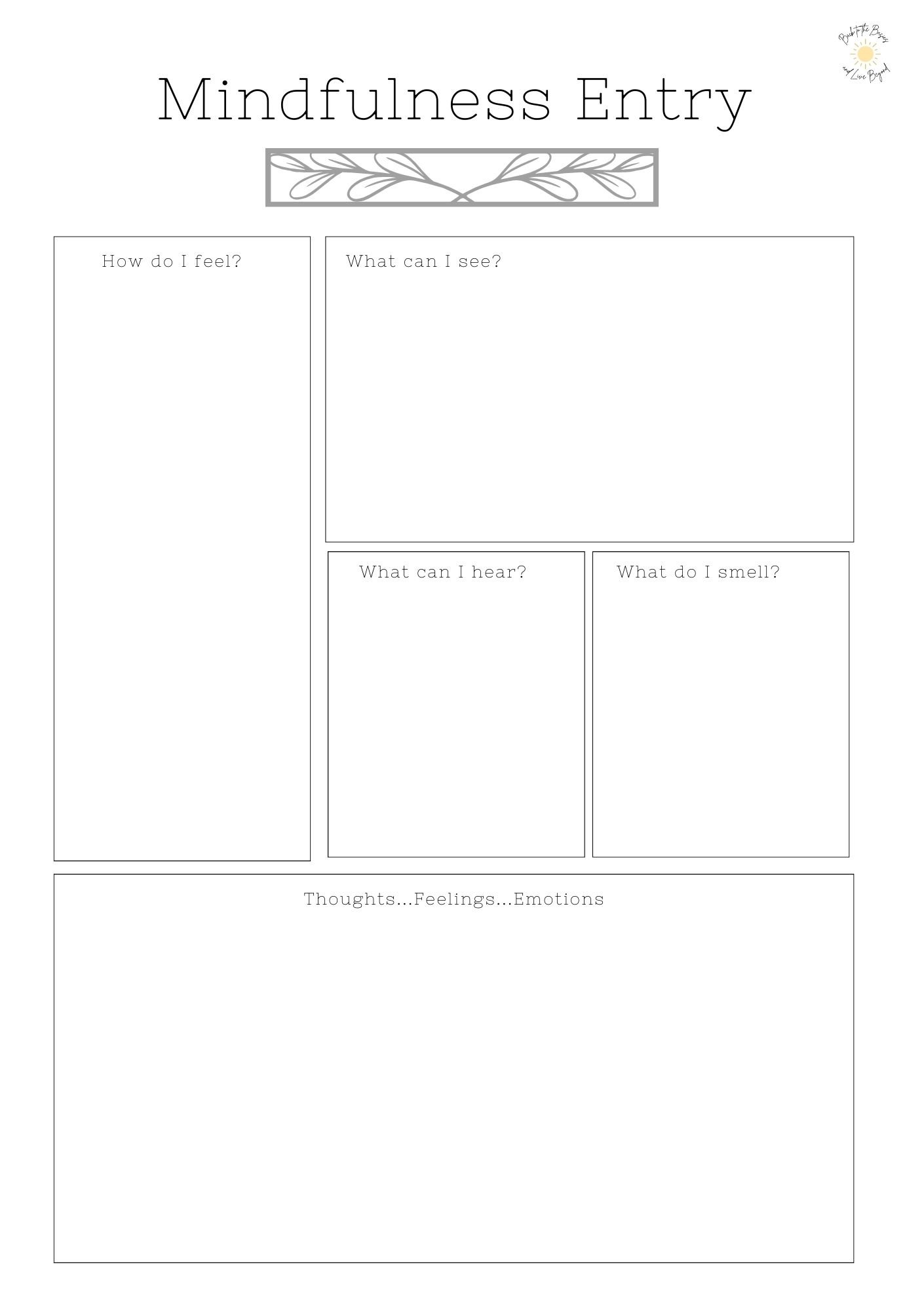 Mindfulness Entry - Payhip