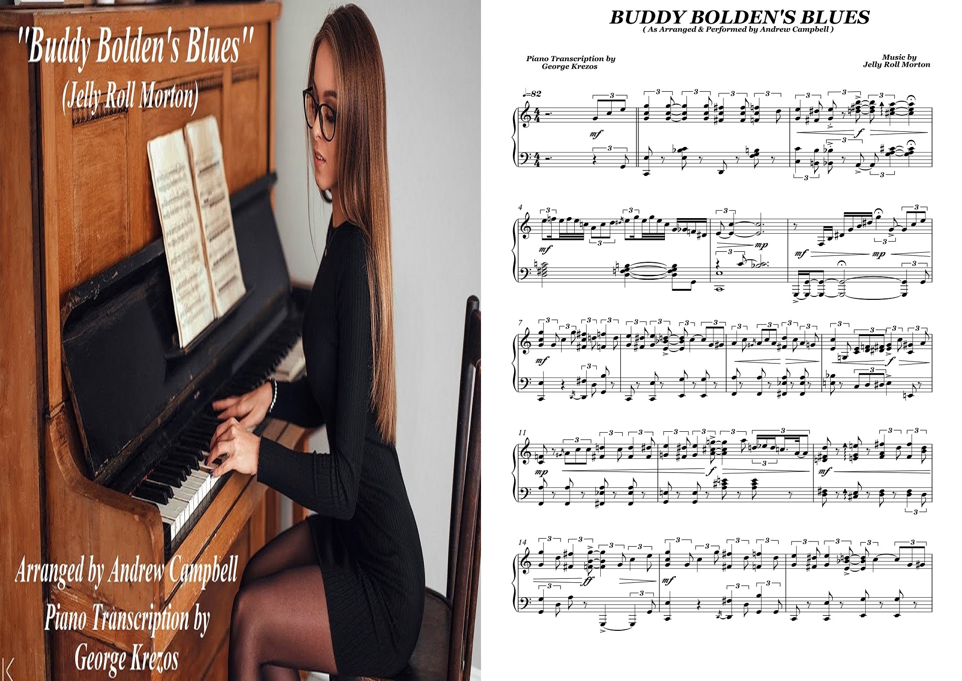 BUDDY BOLDEN'S BLUES (Arranged by Andrew Campbell) - Jelly Roll Morton