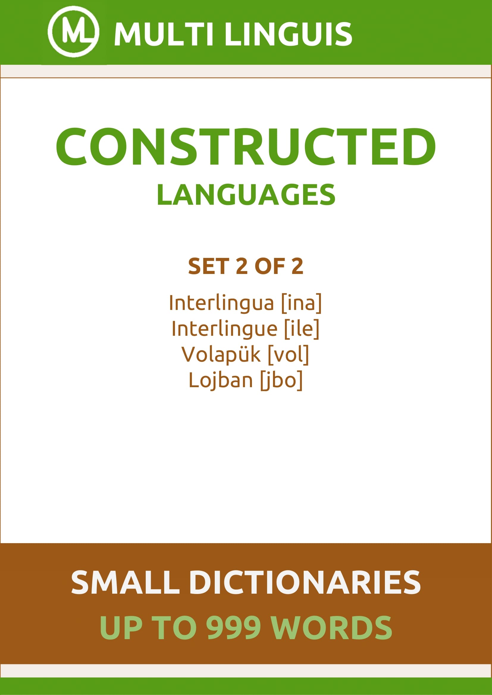 Constructed Languages Small Dictionaries (Set 2 of 2) - Payhip