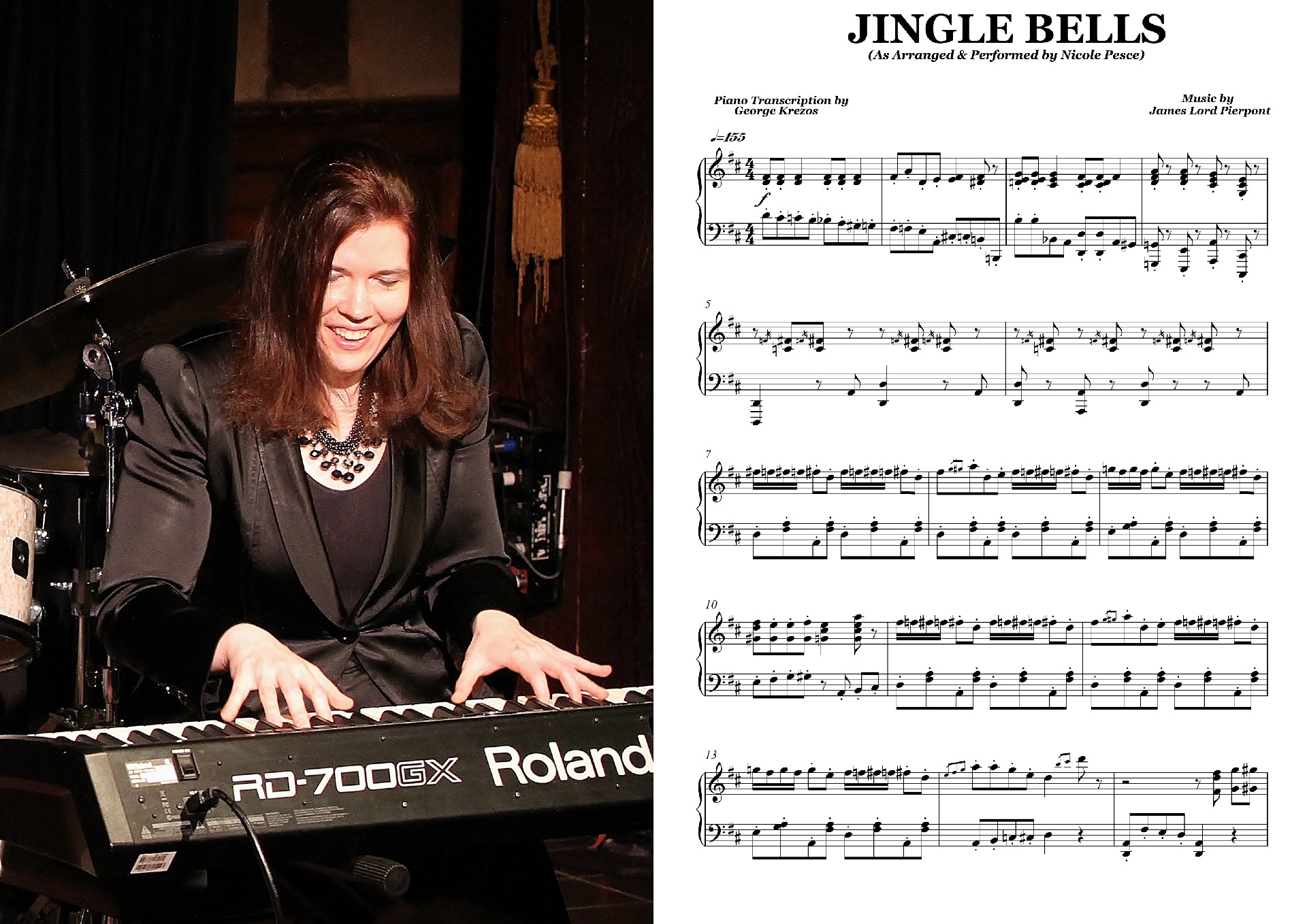 Nicole Pesce - Jingle Bells (Virtuosic Piano Solo)