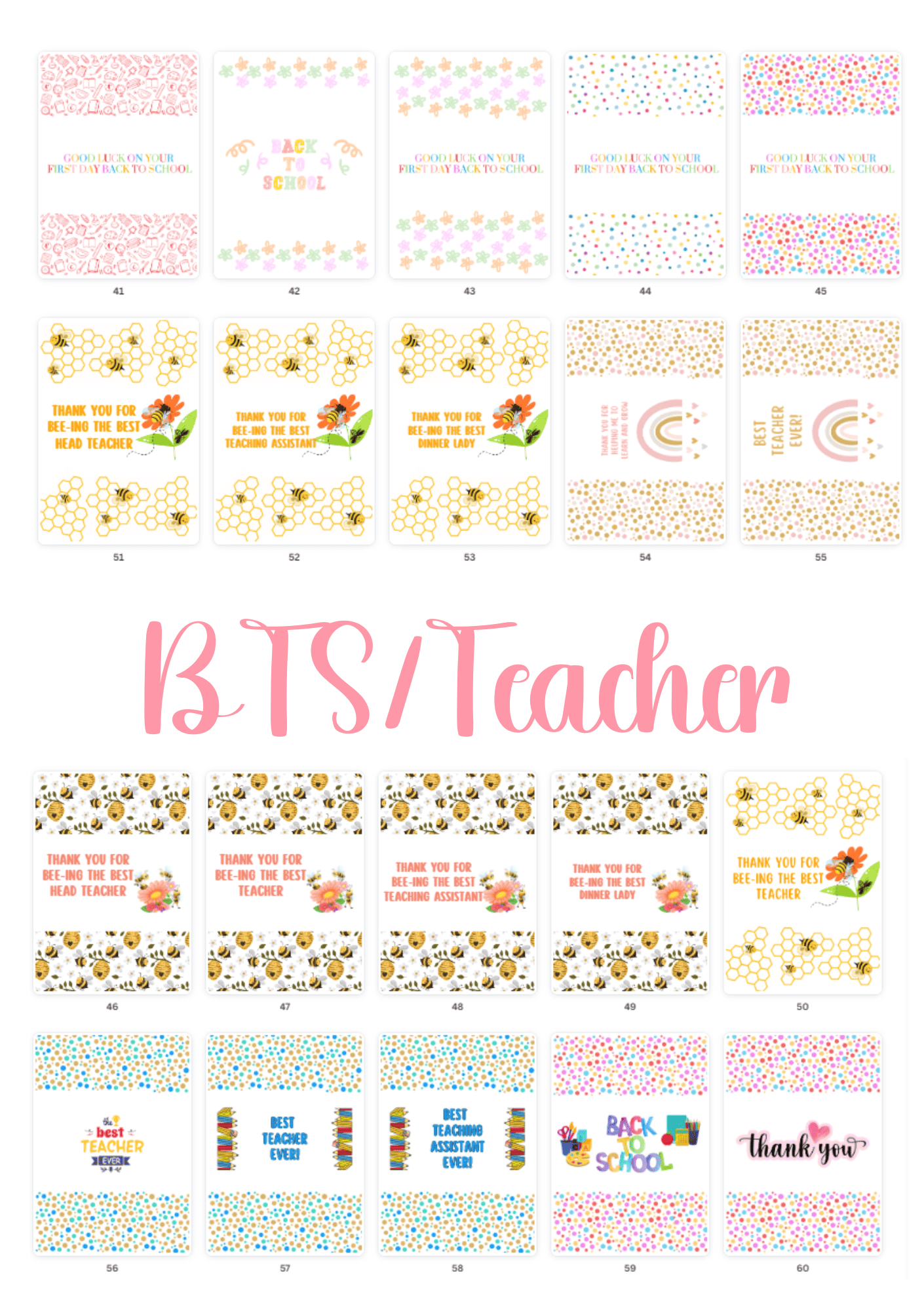 DIGITAL BTS/Teacher Chocolate Sleeves - Payhip