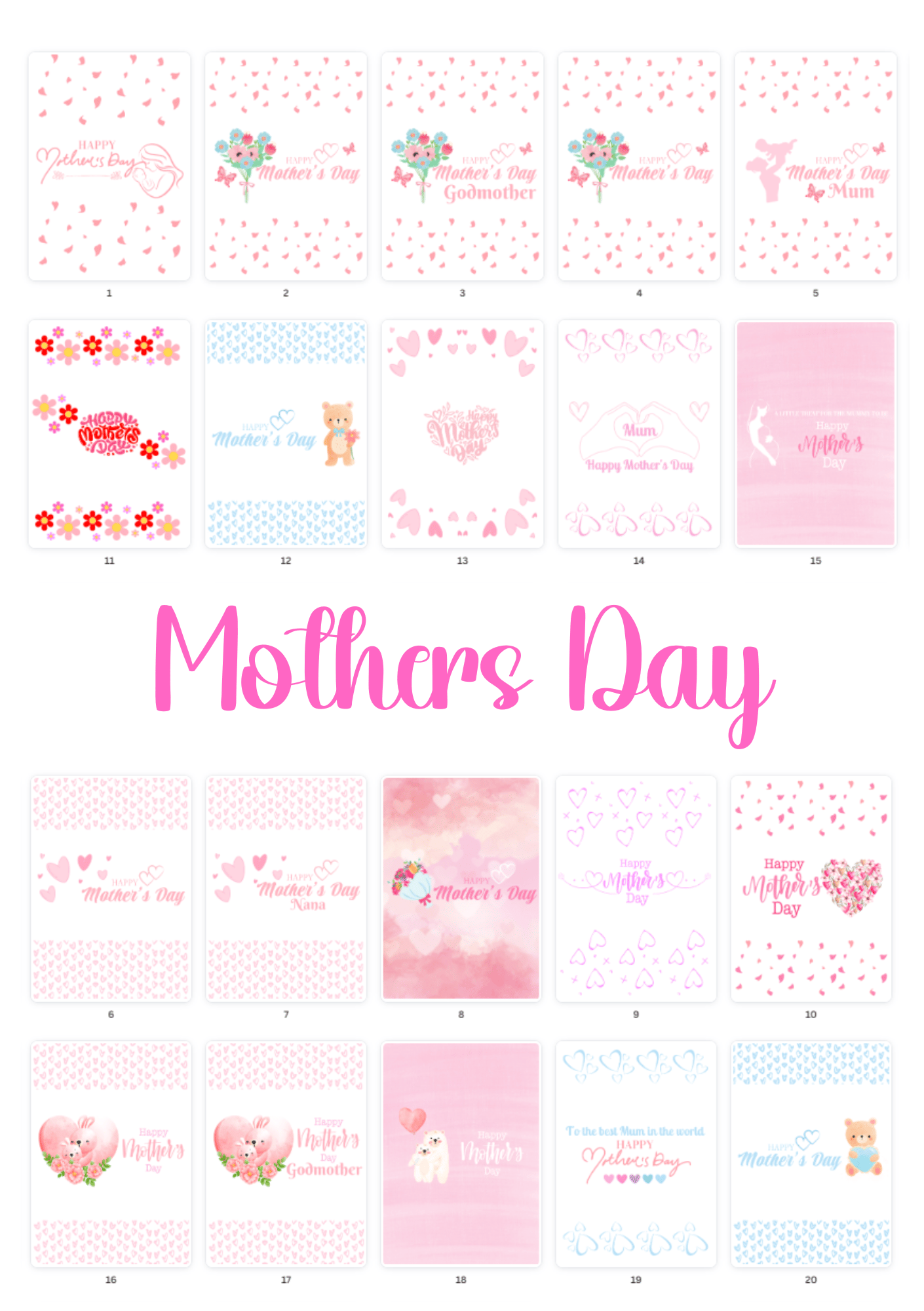 DIGITAL Mothers Day Sleeves - Payhip