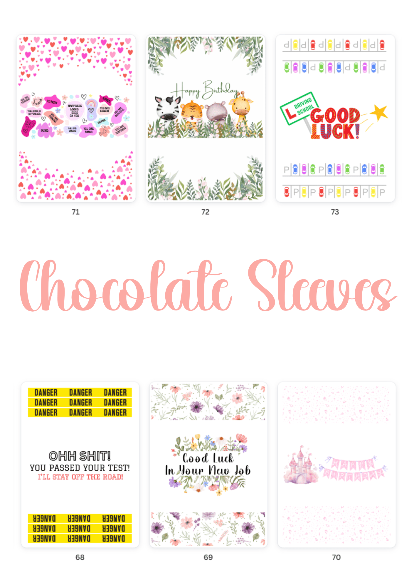 DIGITAL Chocolate Sleeves - Payhip