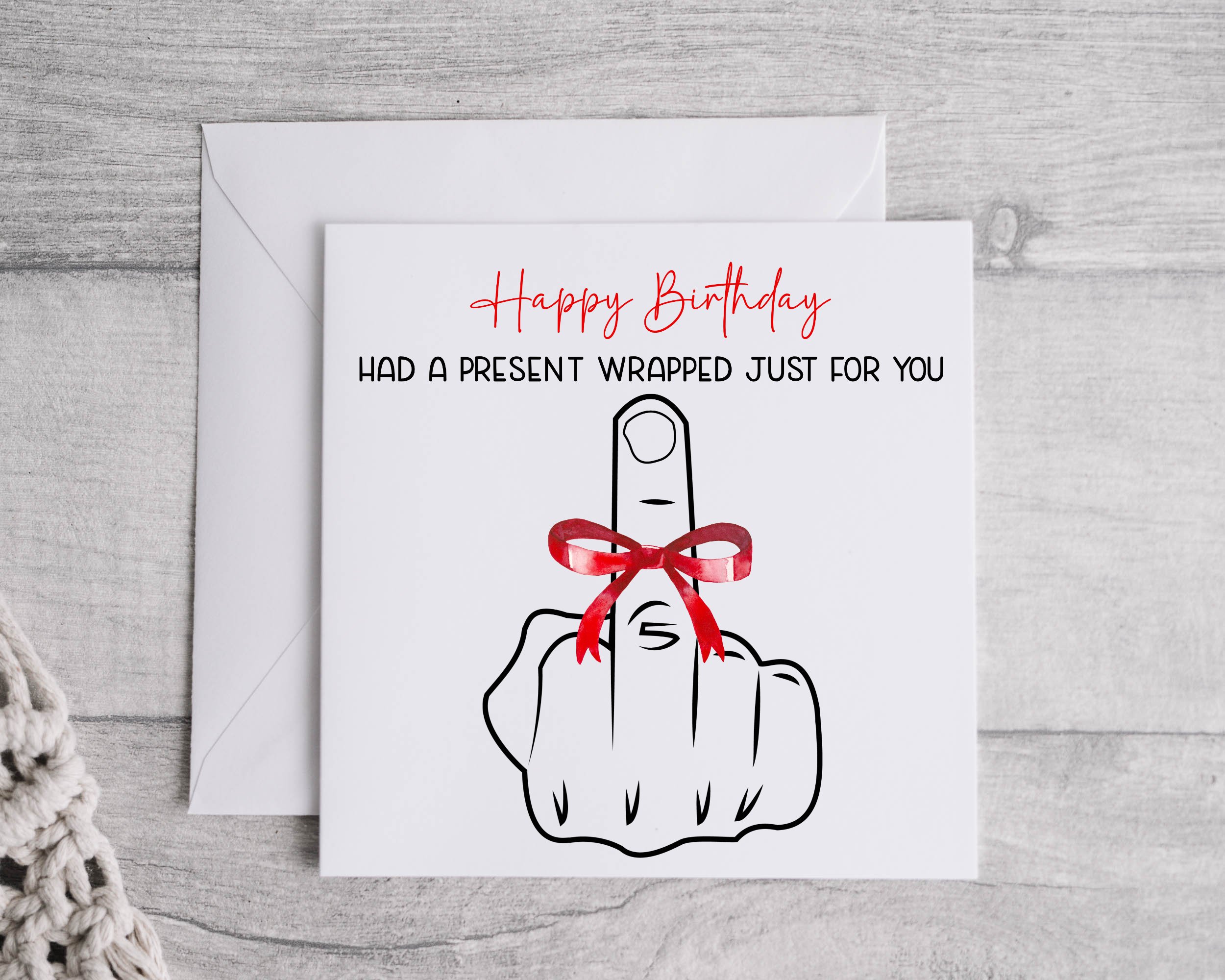 Middle Finger Birthday Card - Payhip
