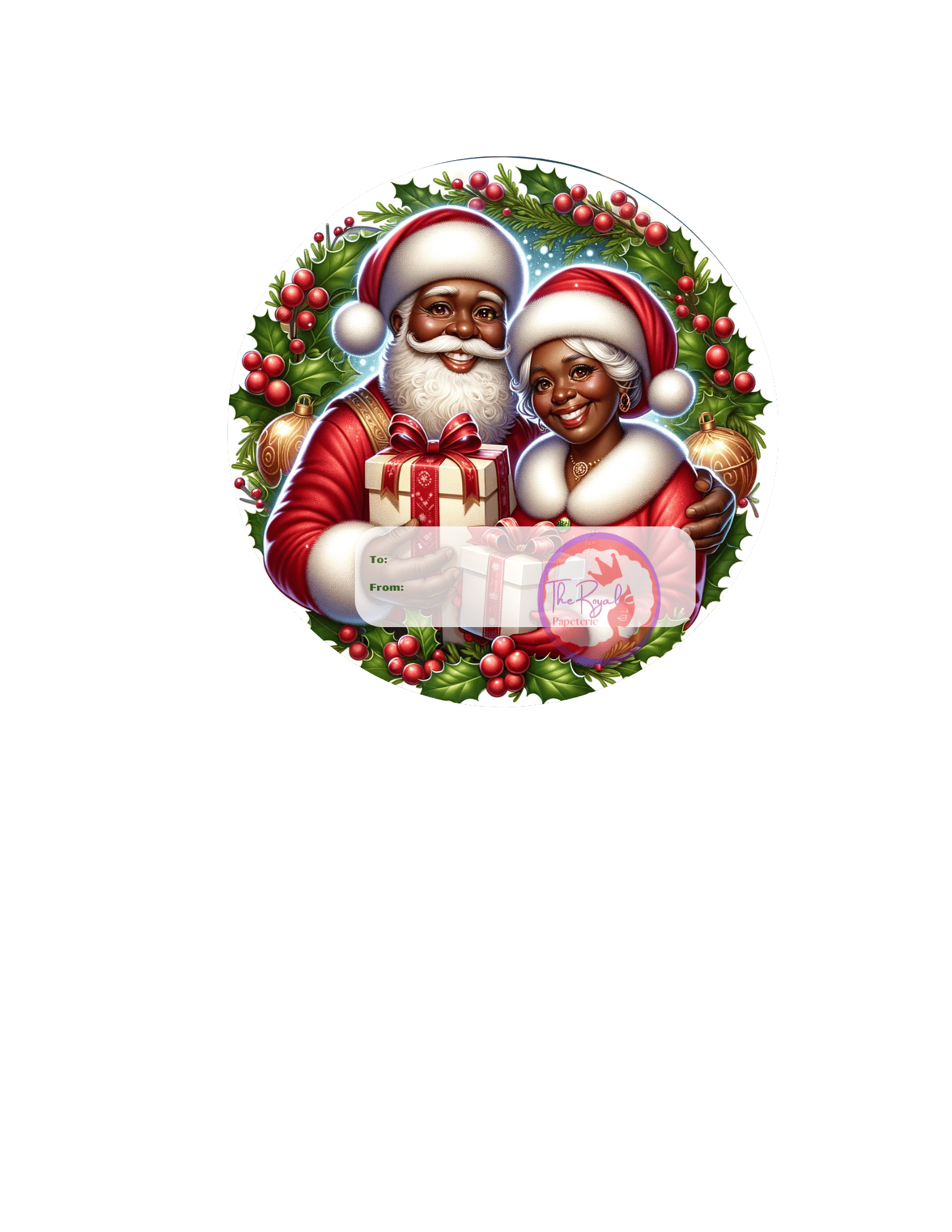 GIFT TAG - Mr & Mrs Claus - Payhip