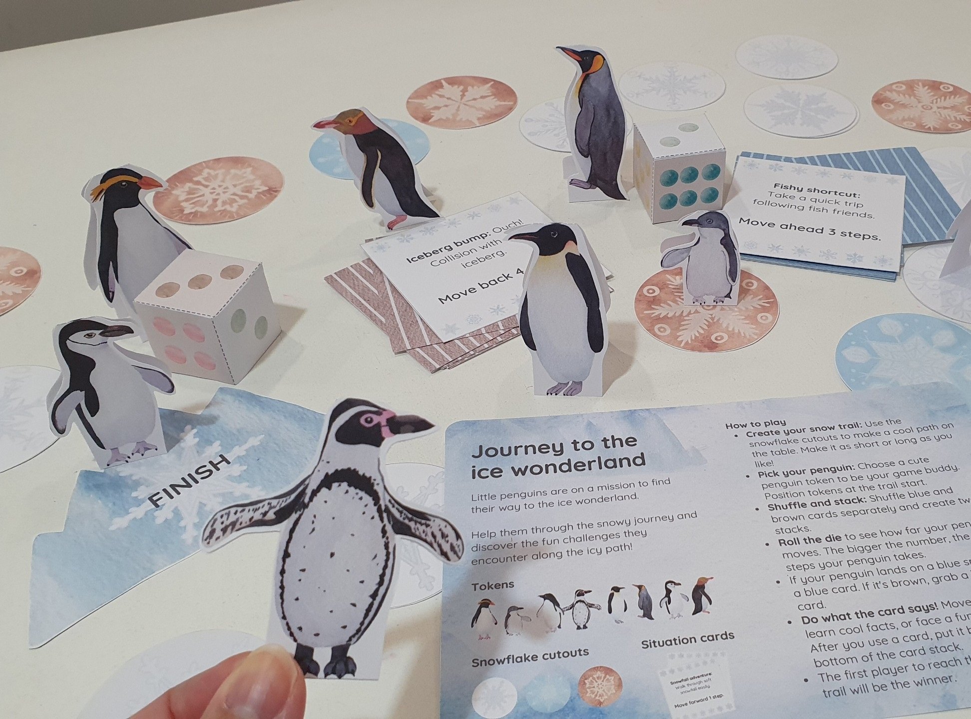 Journey to the Ice Wonderland Dynamic Board Game - Payhip