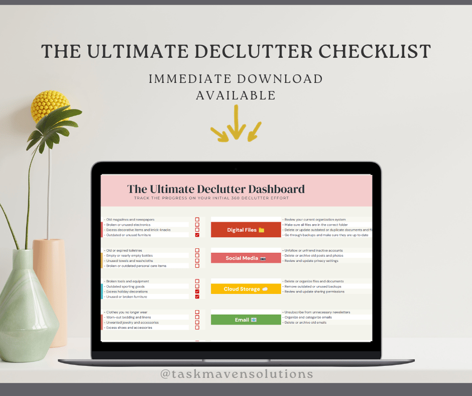 The Ultimate Declutter Checklist - Payhip