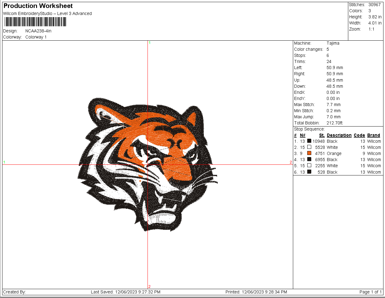 Cincinnati Bengals Mascot Embroidery Design, NFL Embroidery Files ...