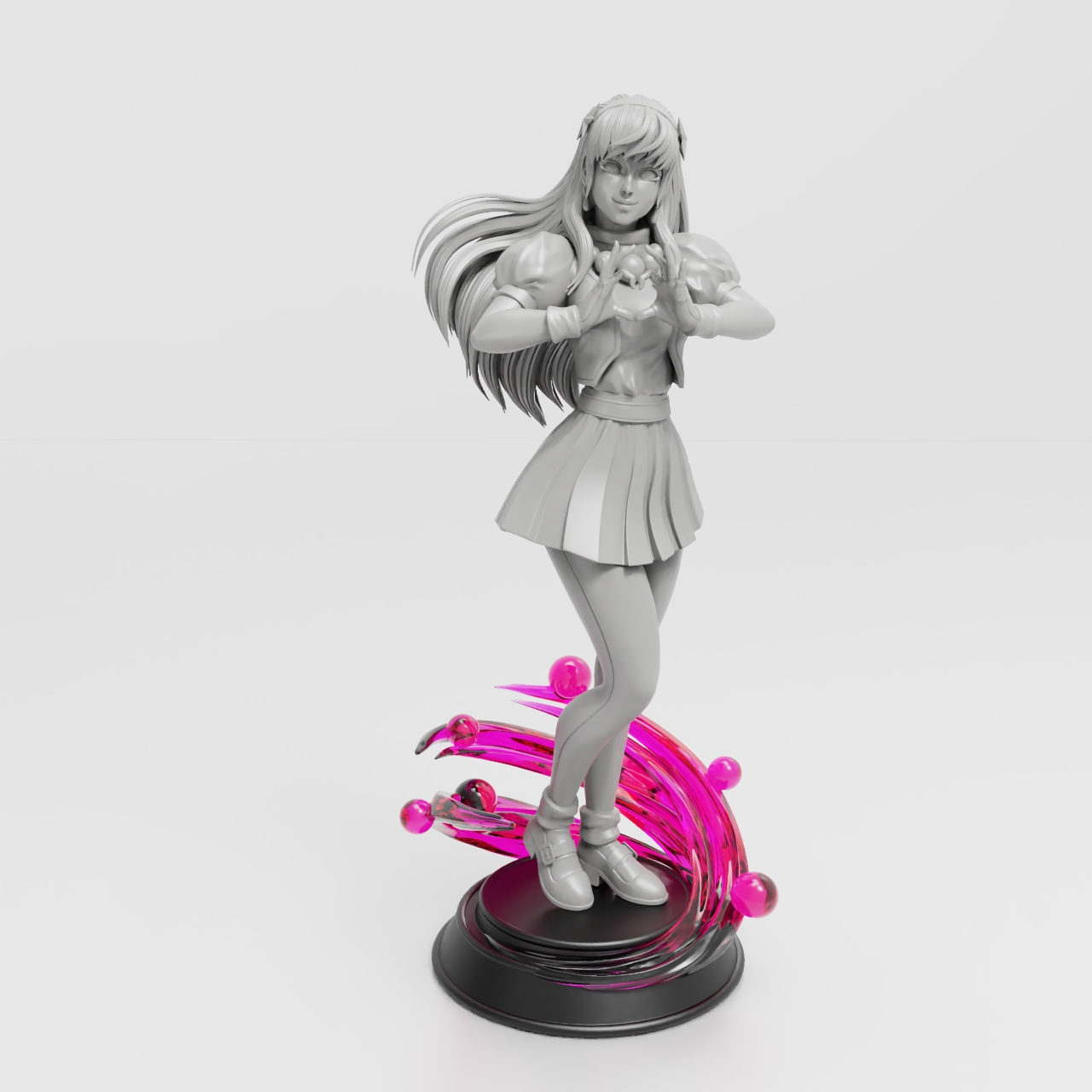 Athena Asamiya - The King of Fighters, STL 3D model design printable ...