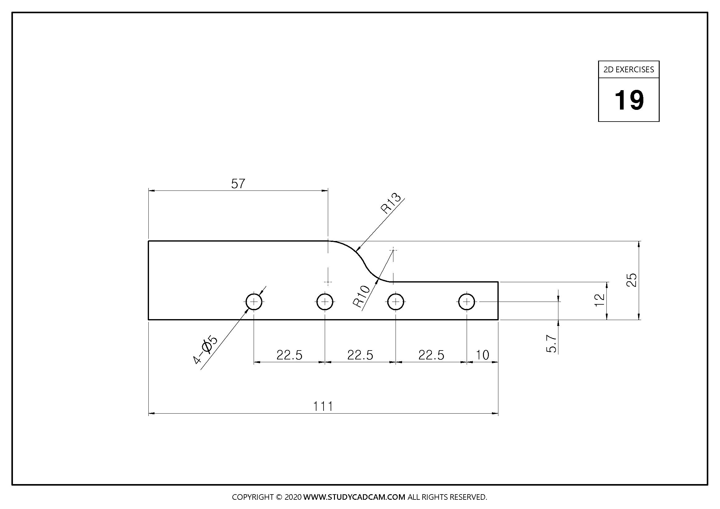STUDYCADCAM 2D CAD EXERCISES 88 (PDF) - Payhip