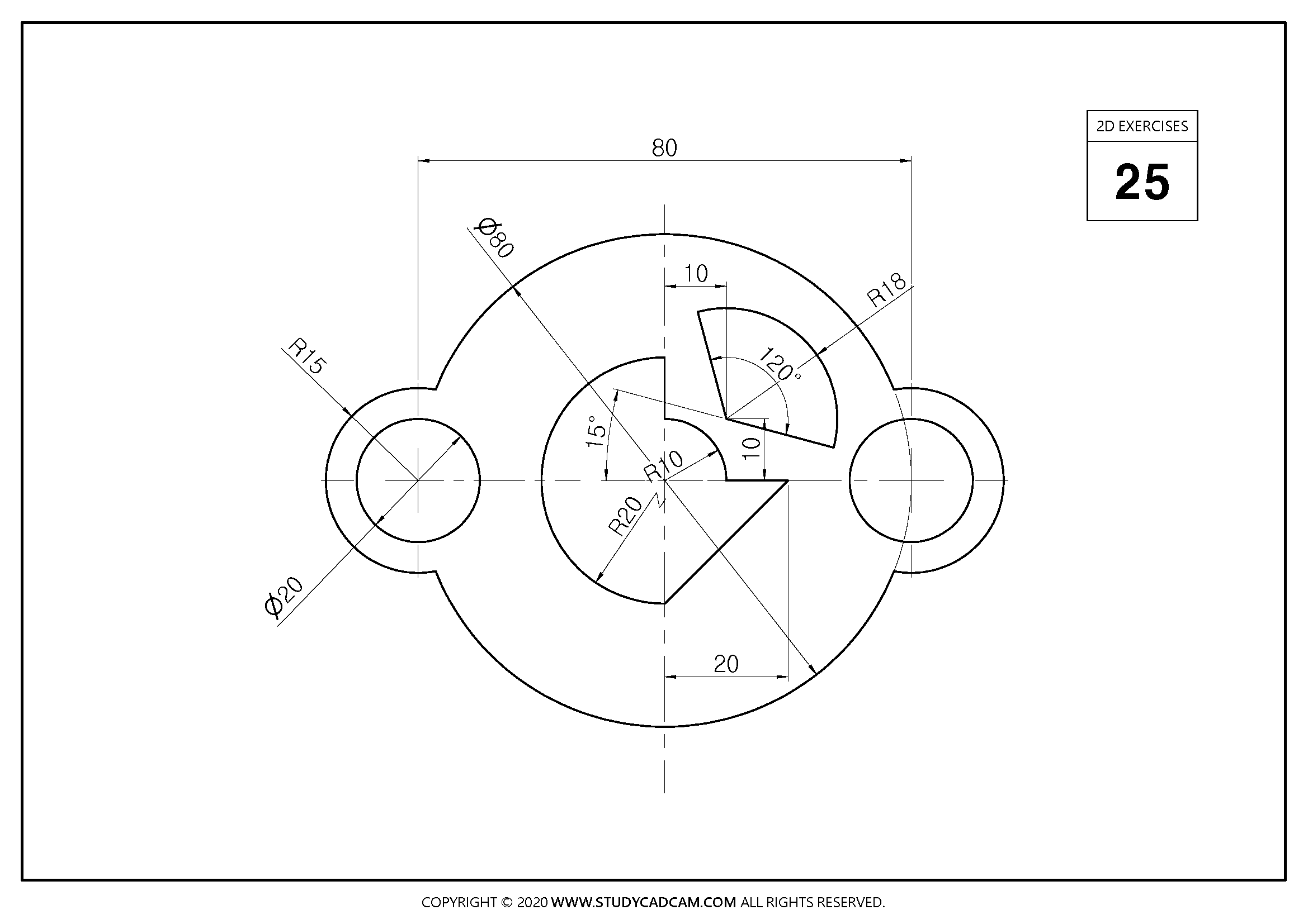 STUDYCADCAM 2D CAD EXERCISES 628 (PDF) - Payhip