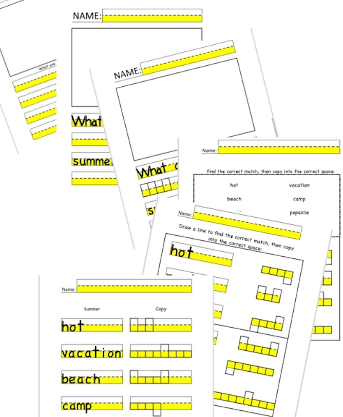*Bundle* 108 Spring to Summer Writing Activities with boxing for each ...