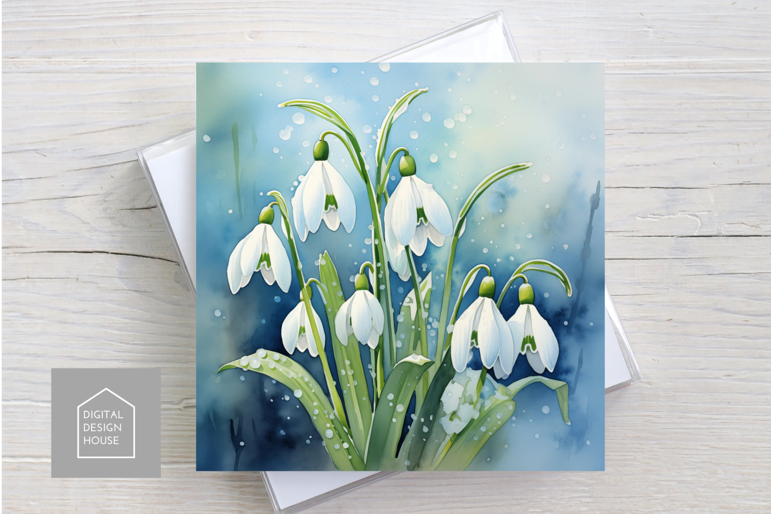 SNOWDROPS Watercolour Design - Payhip