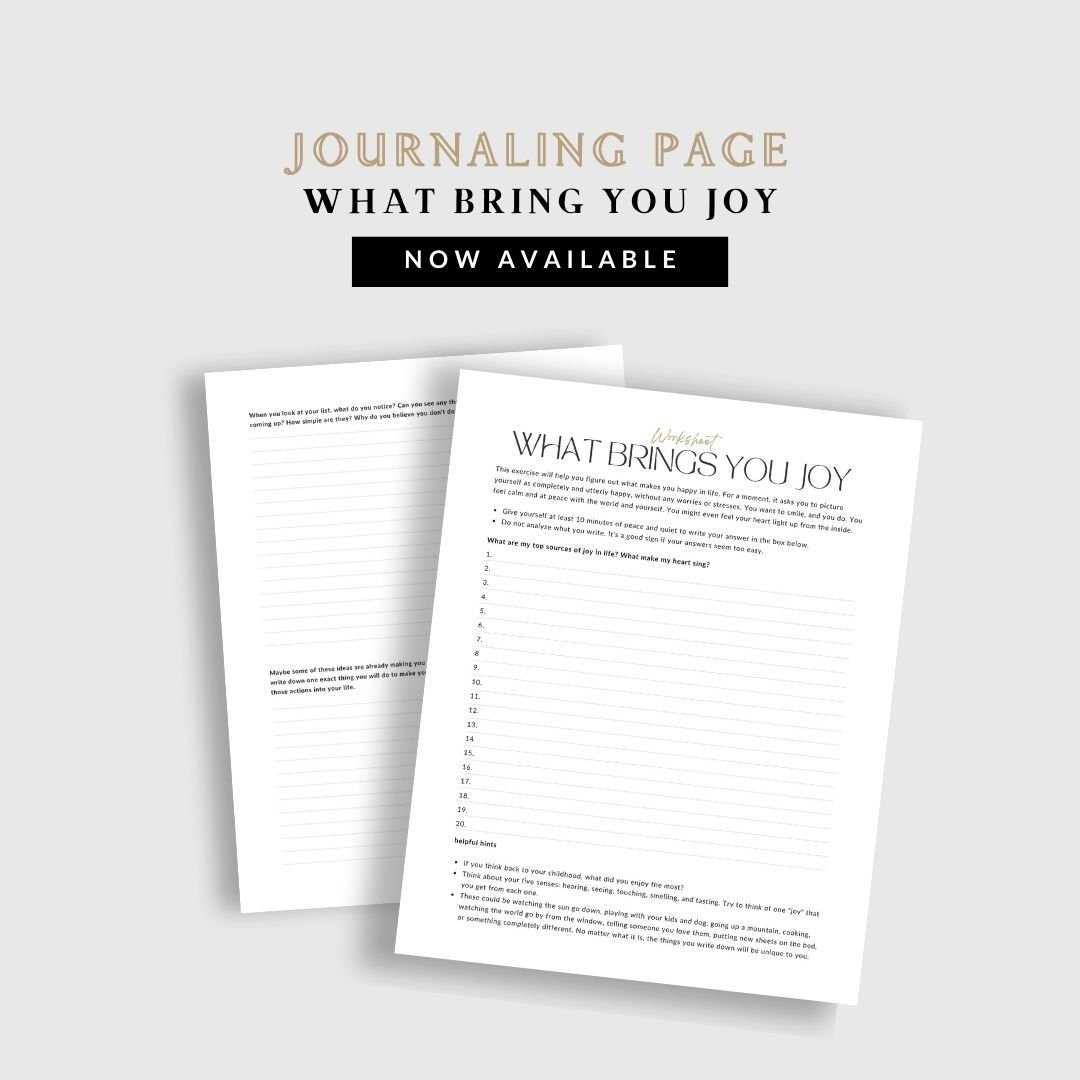 What Brings You Joy | Worksheet